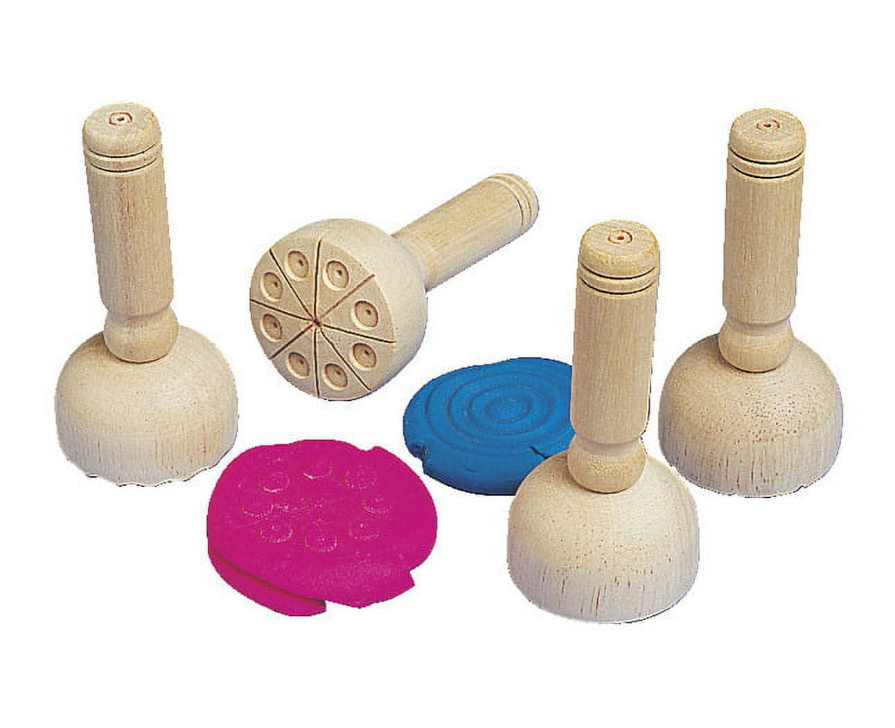 School Smart Wooden Clay Stamp Set, Set of 4 - Walmart.com