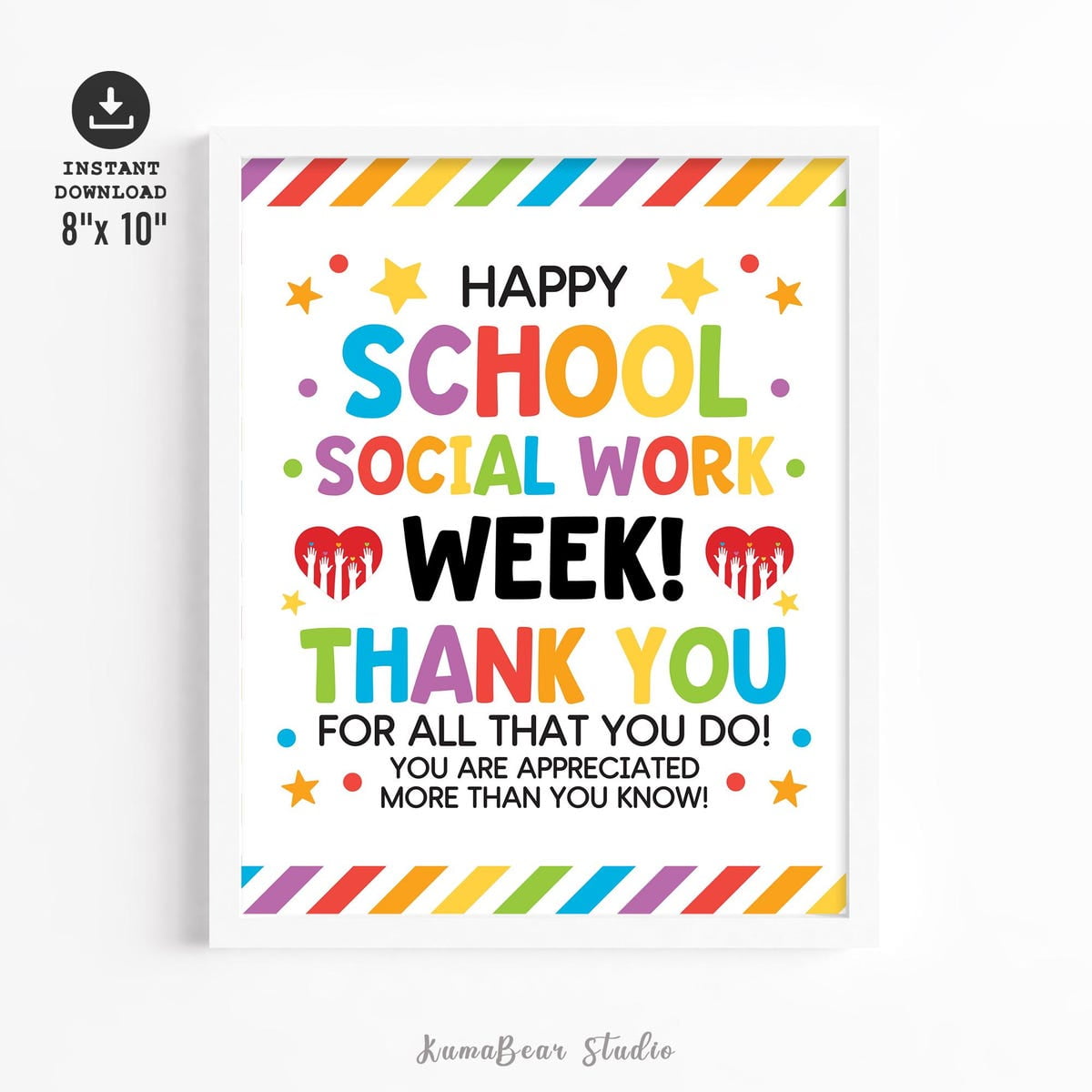 School Social Work Week Sign, School Social Worker Poster Printable ...
