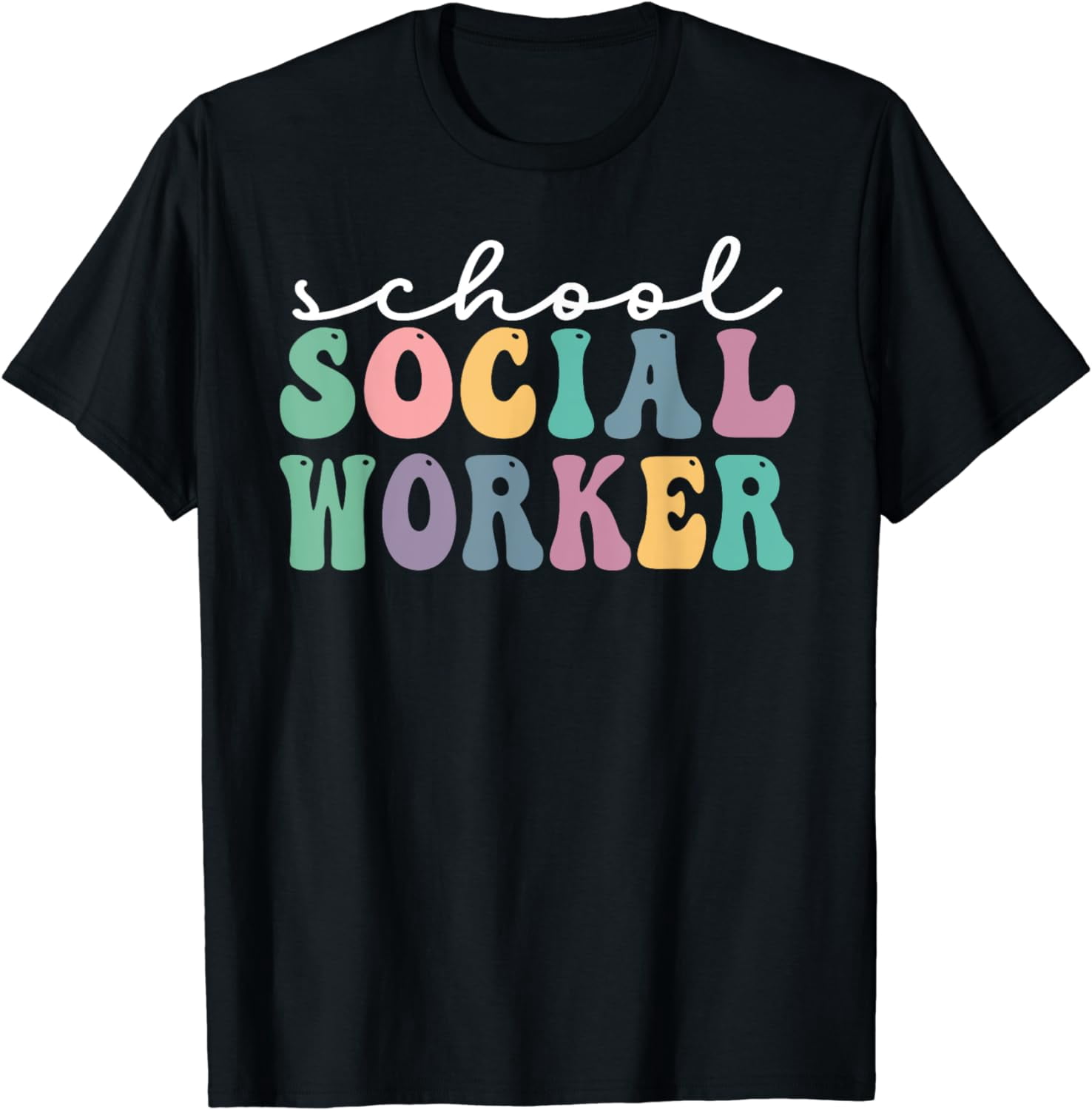 School Social Worker Shirt MSW Appreciation Social Work Cotton T-Shirt ...