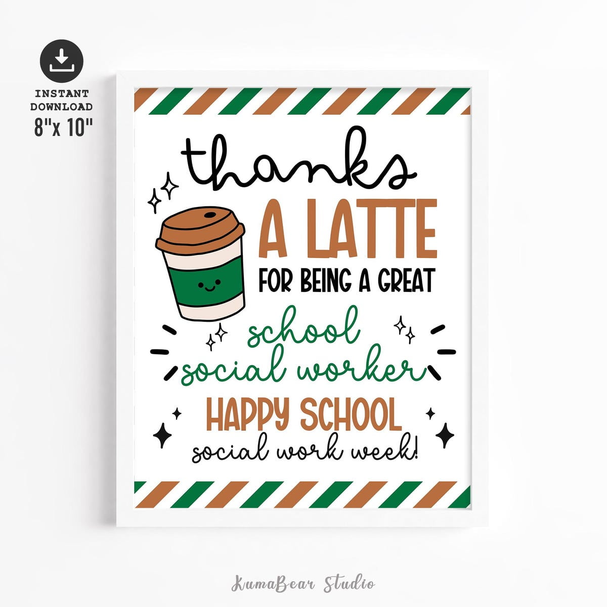 School Social Worker Sign Printable, School Social Work Week Poster ...