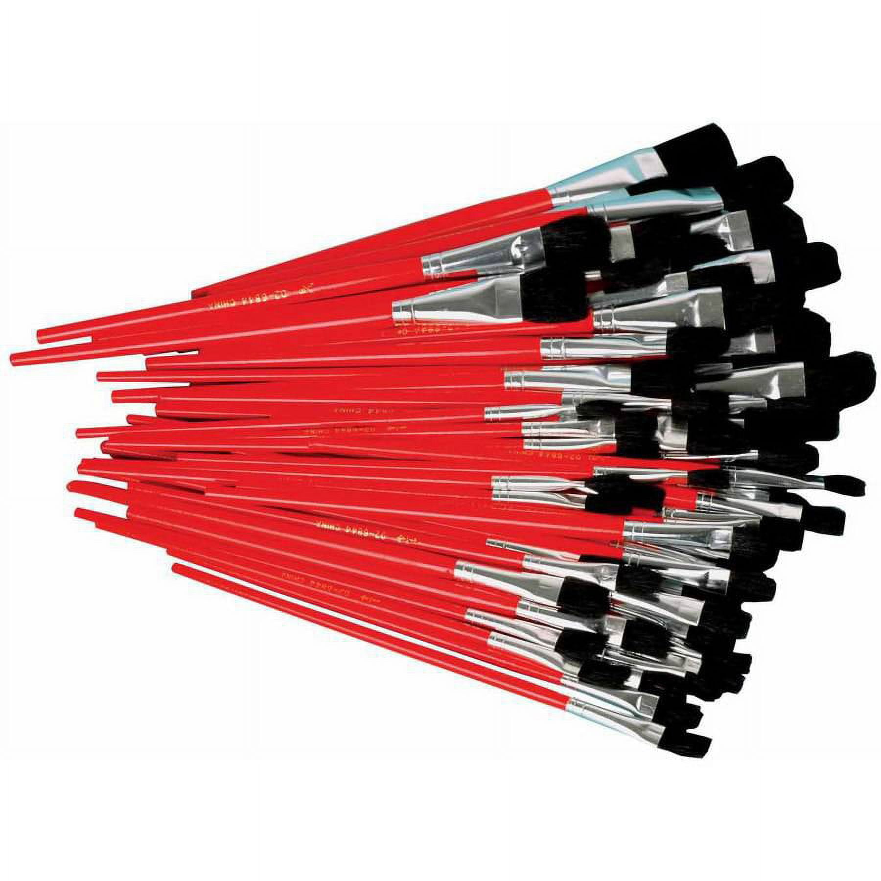 School Specialty Multi-Purpose Flat Camel Hair Paint Brush Set ...