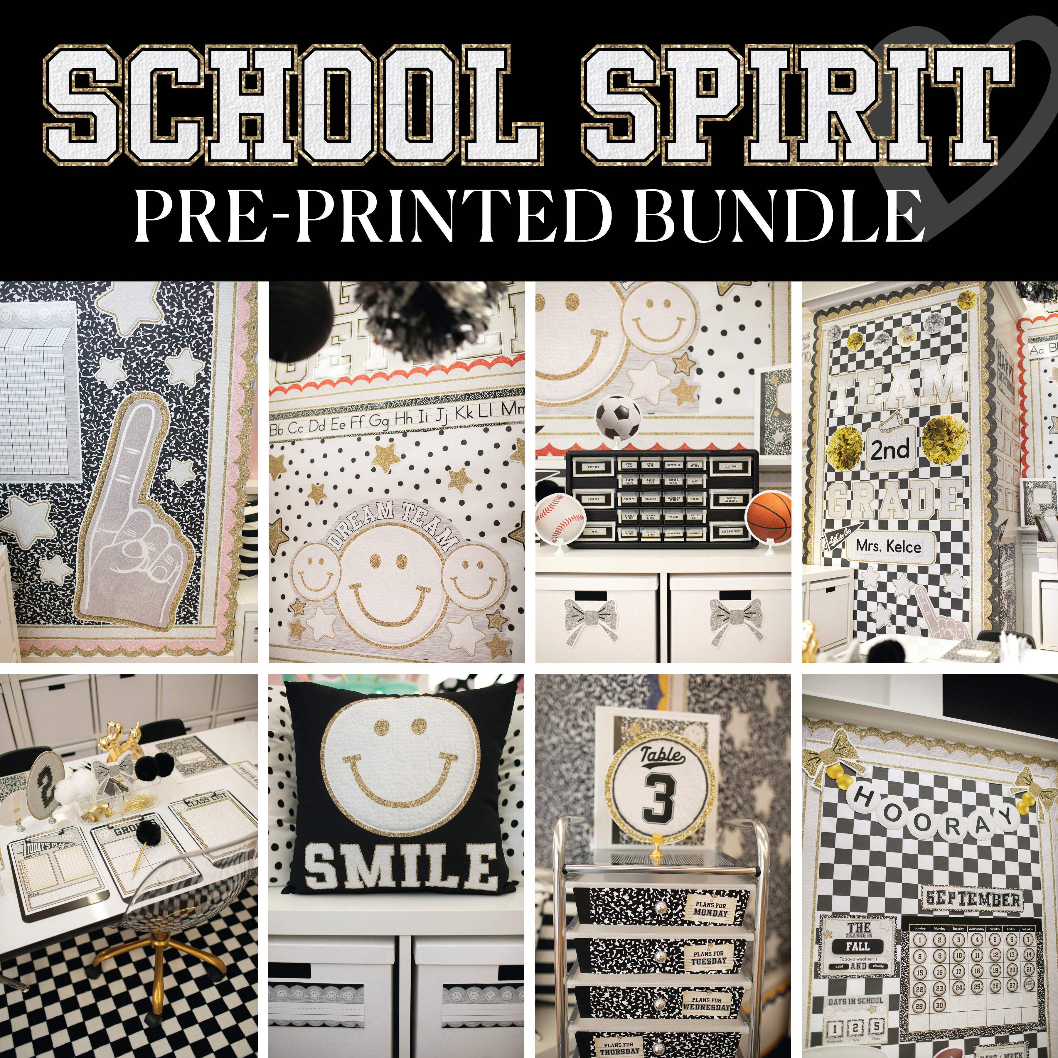 School Spirit | Classroom Decor Bundle | Schoolgirl Style - Walmart.com