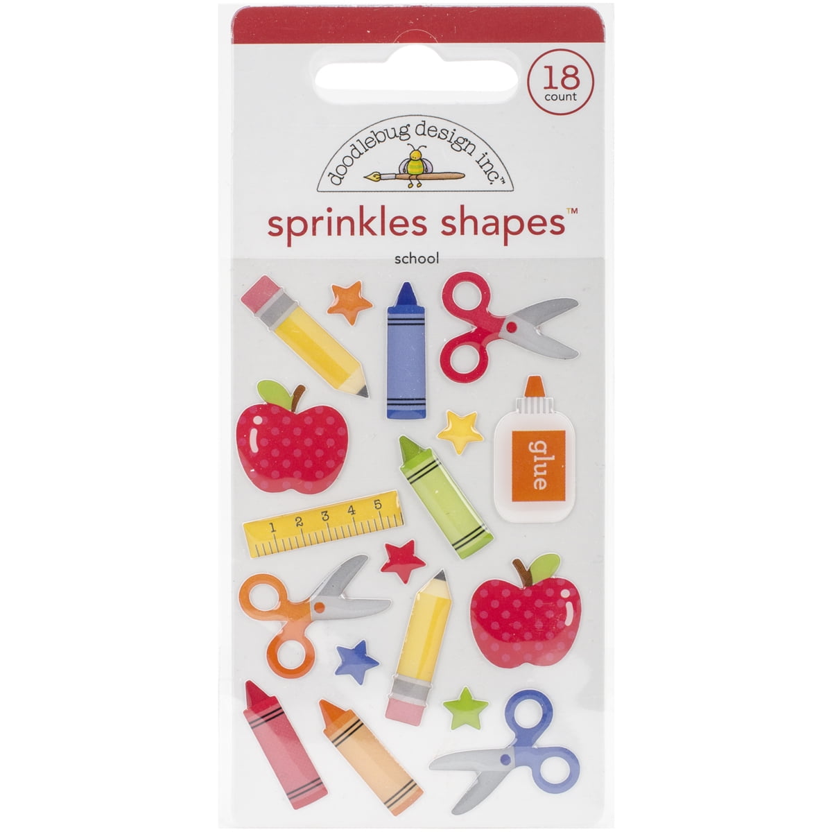 School Sprinkles Glossy Enamel Stickers- - Walmart.com