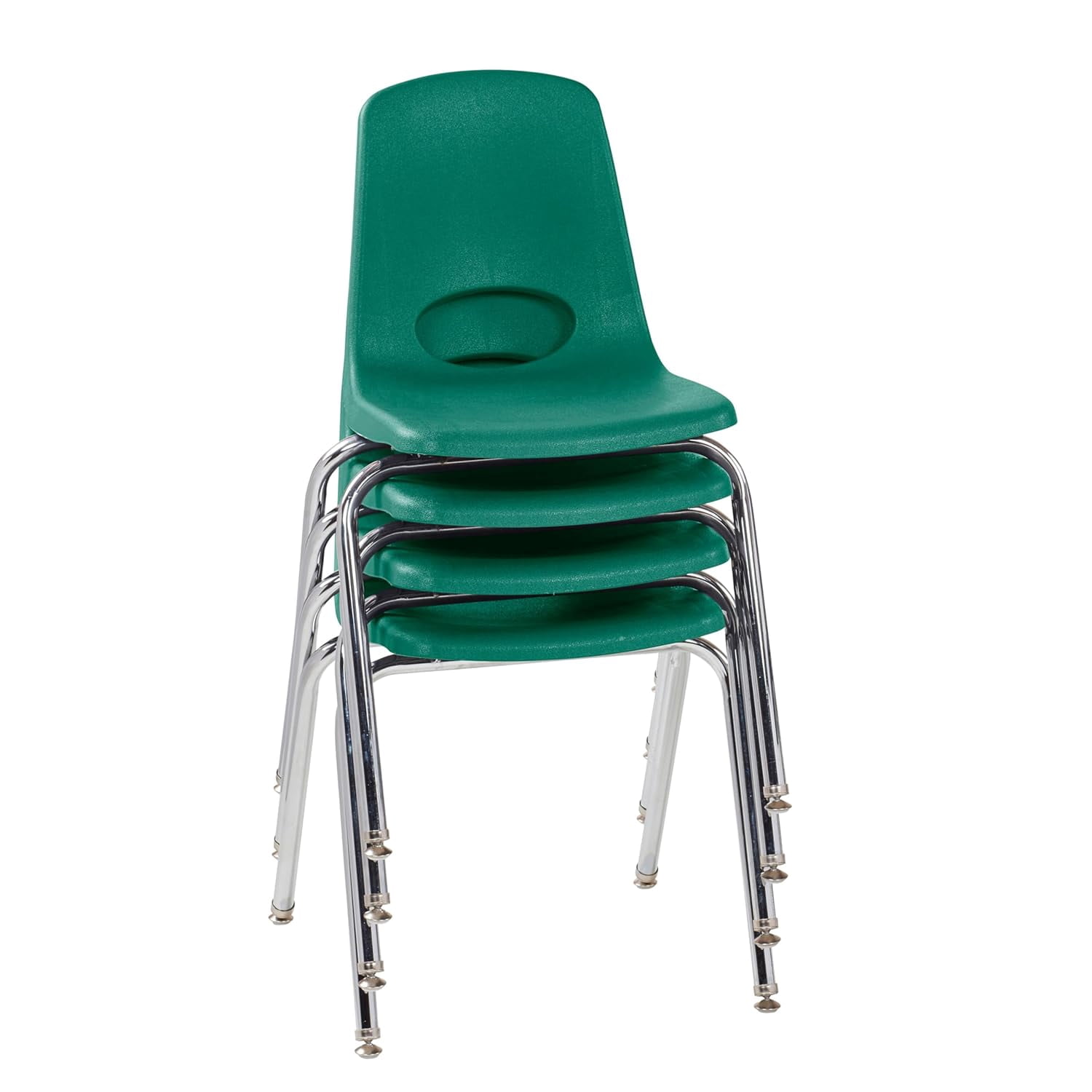 School Stack Chair Stacking Student Seat with Chromed Legs and Nylon ...