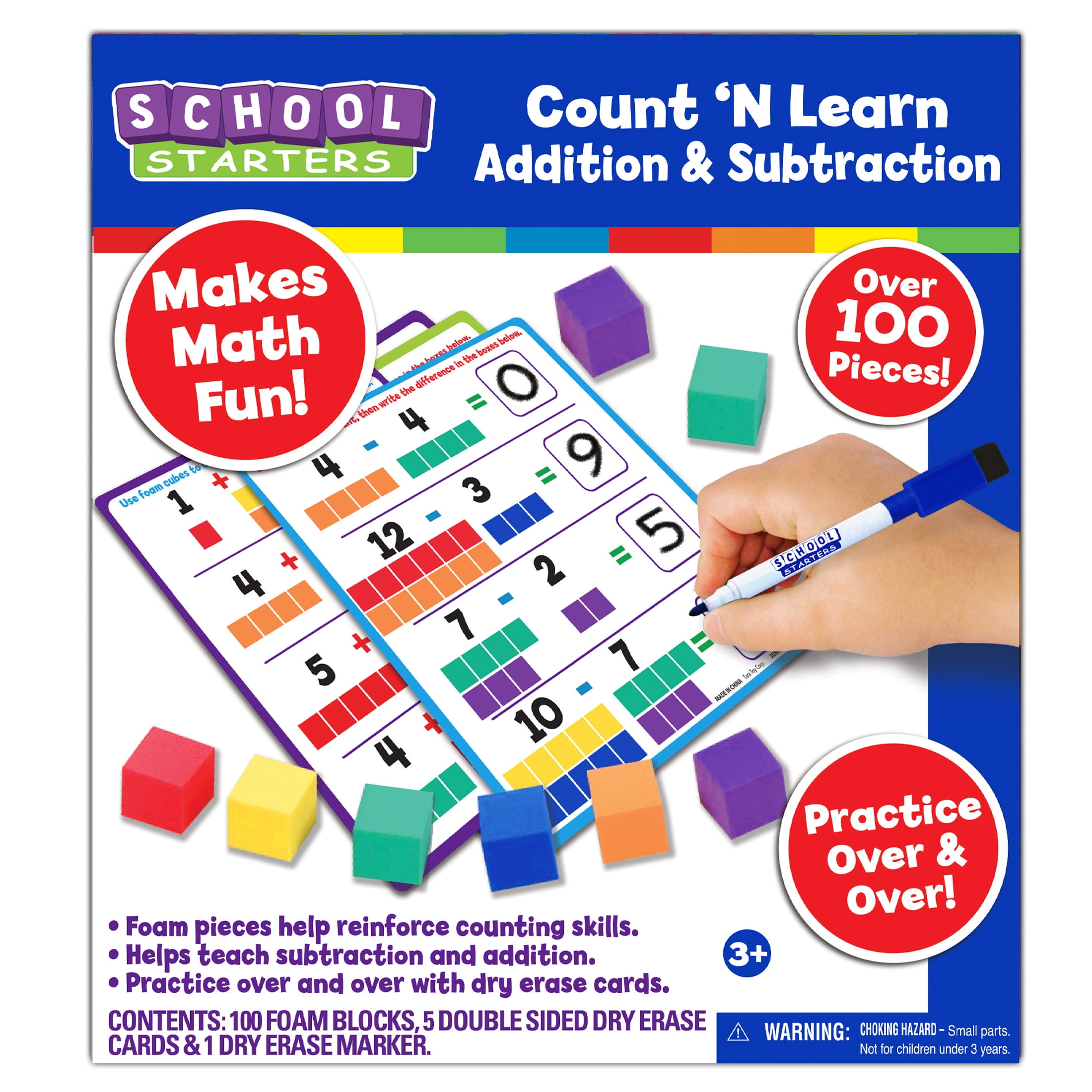 School Starters Learn - Addition & Subtraction Cards - Walmart.com