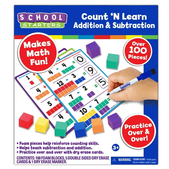 School Starters Learn - Addition & Subtraction Cards - Walmart.com