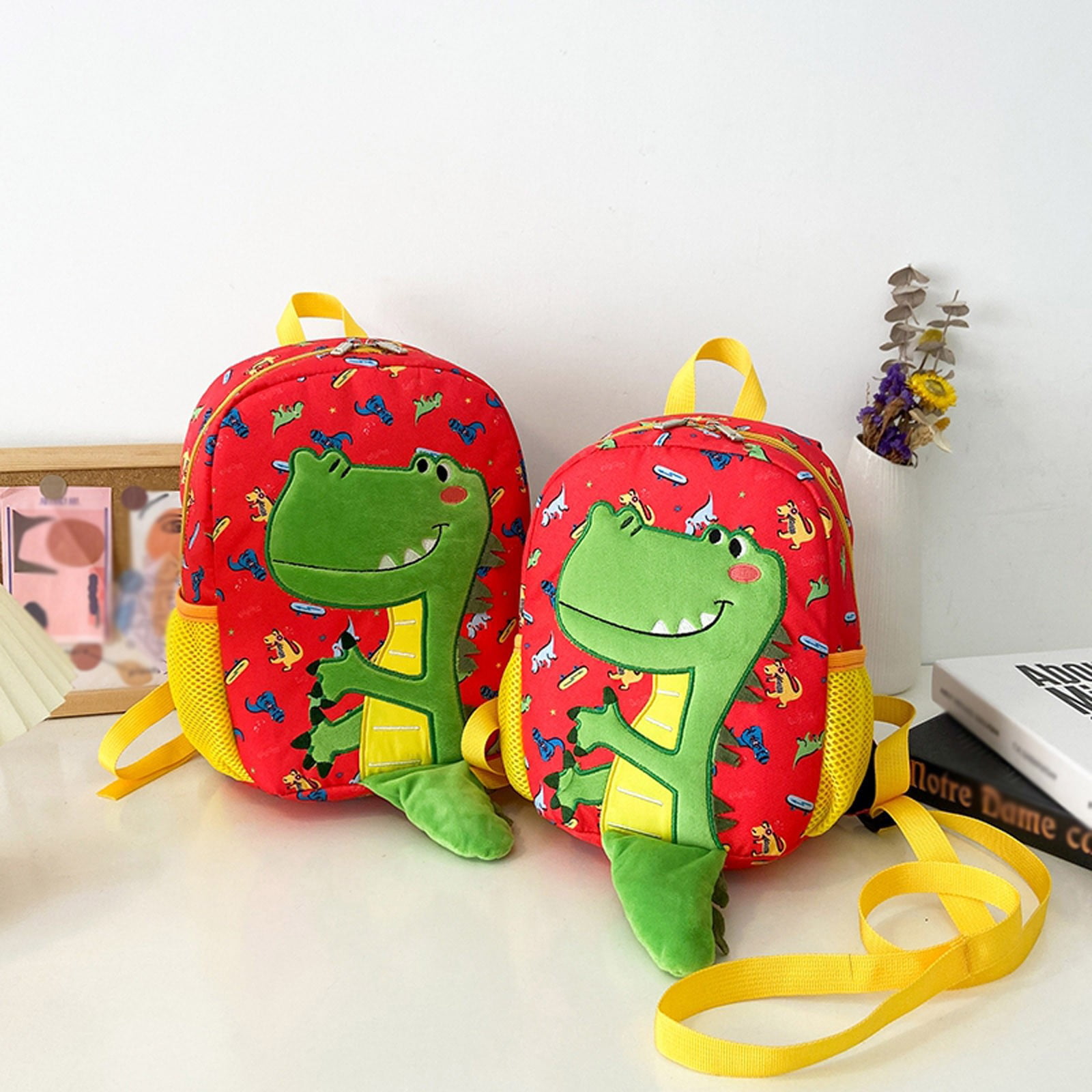 School Starts Season Fashion Breathable Dinosaur Print Child Student ...
