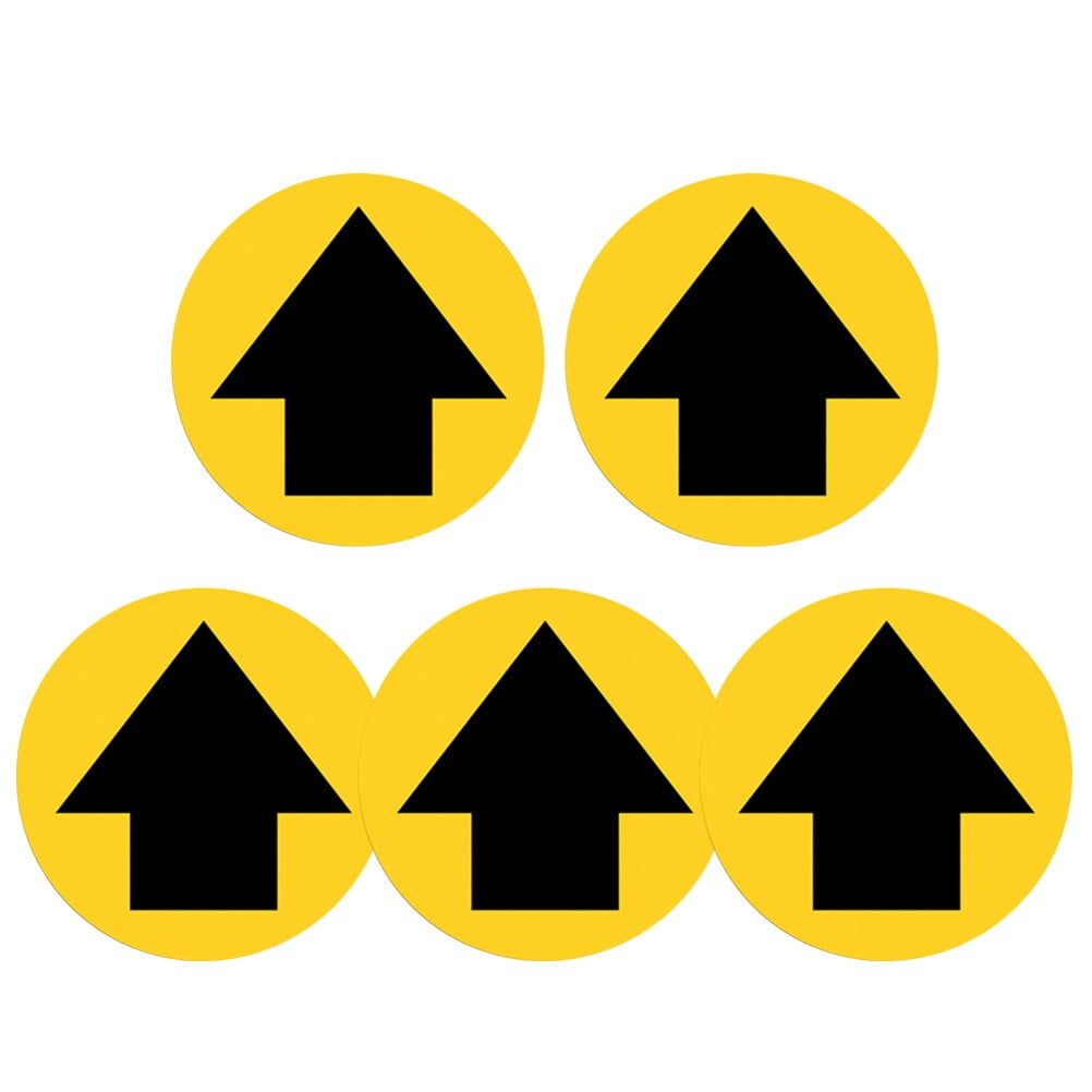 Toyandona Safety Distance Sticker Round Sticker PVC General Public Mall ...