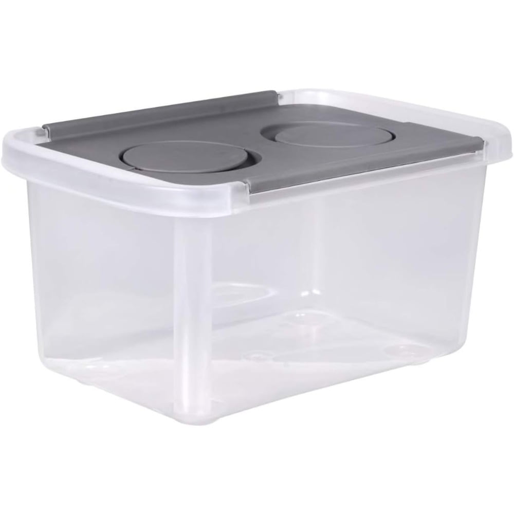 School Storage Box with Hinged Interlocking Lid - 3 Quart -10 x 6.5 x 5 ...