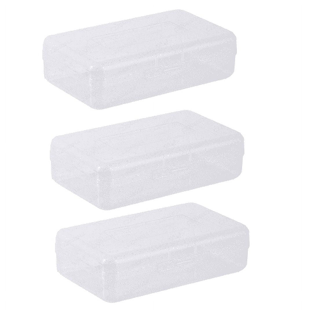 School Supplies 3 Pack Large Capacity Hard Pencil Case, Plastic Crayon ...