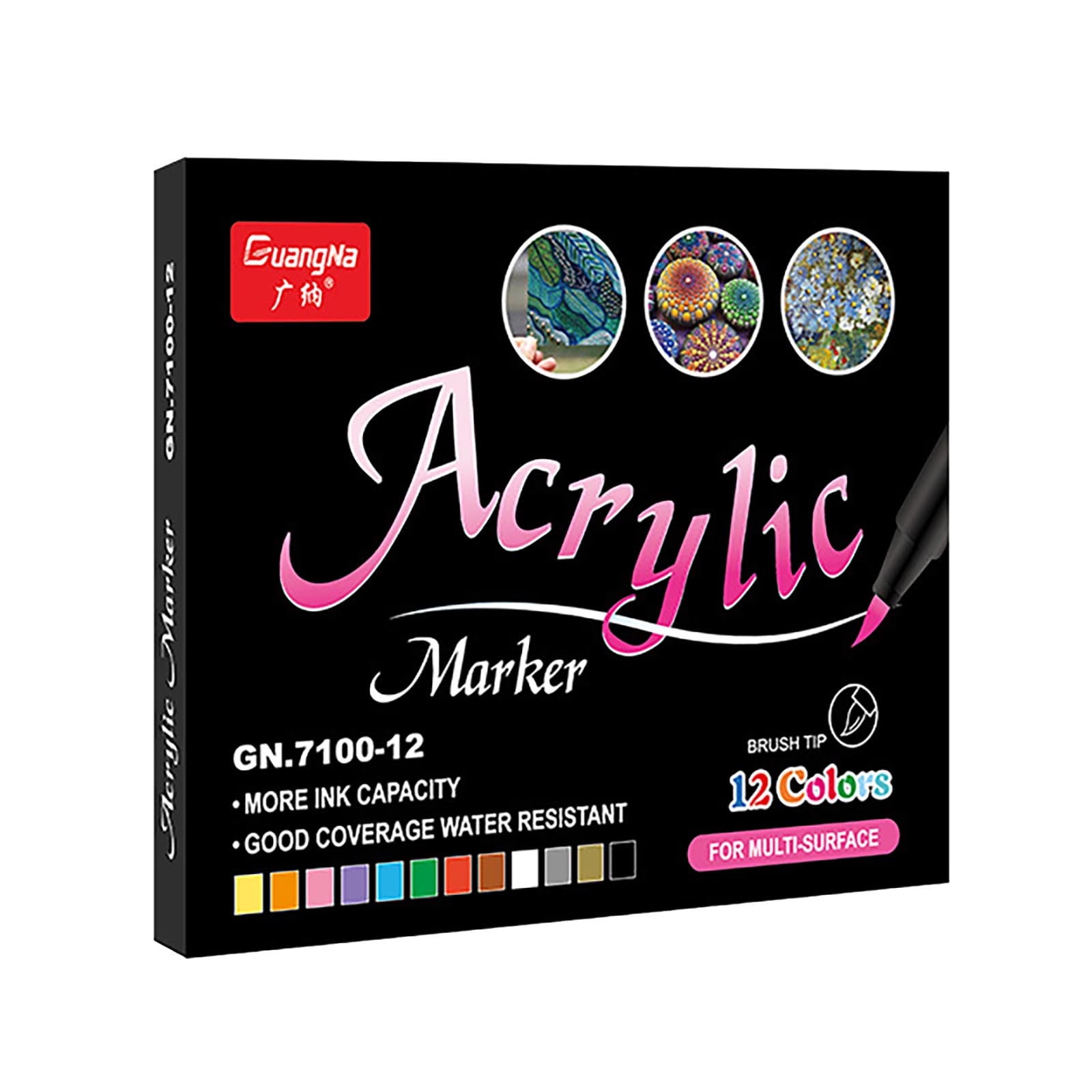 Acrylic Paint Pens,Acrylic Paint Markers for Canvas Wood Rocks & Fabric ...