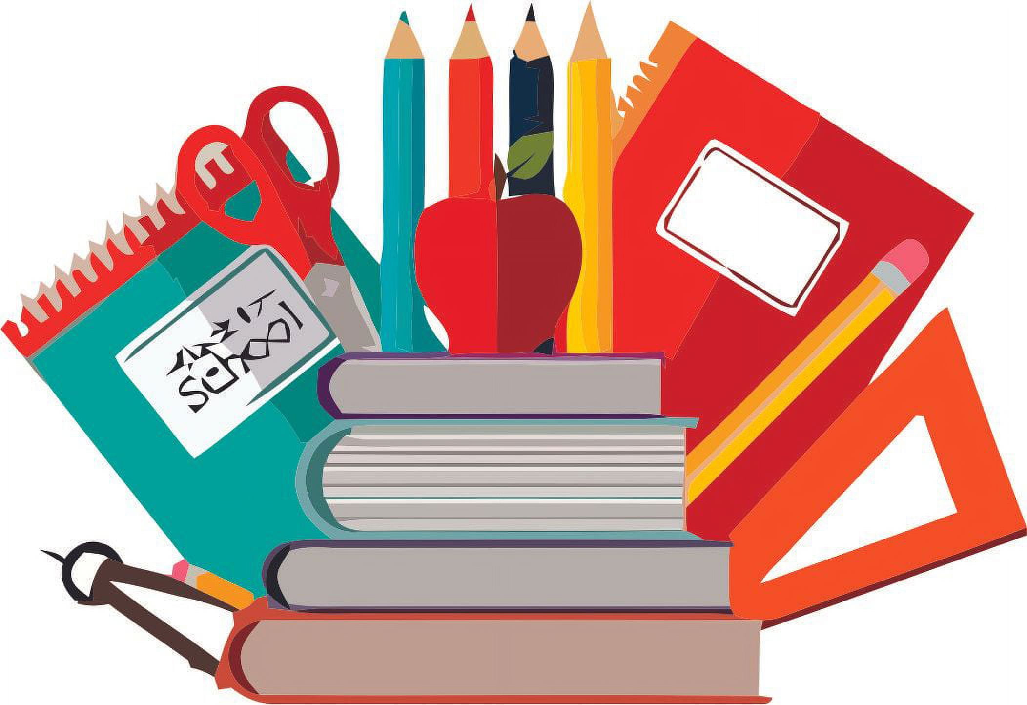 School Supplies Design School Wall Decals for Classroom Decoration and ...