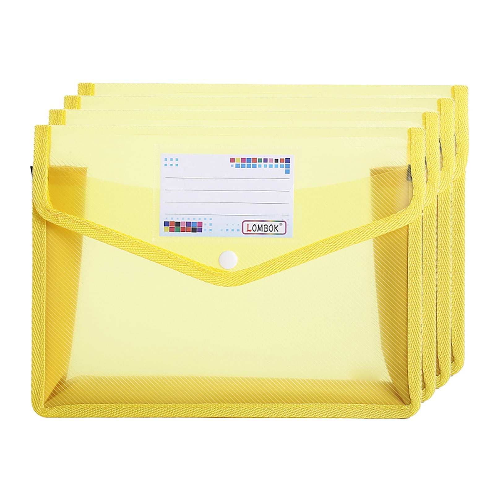 School Supplies Office Supplies 4Pcs Folder File With Snap Document ...