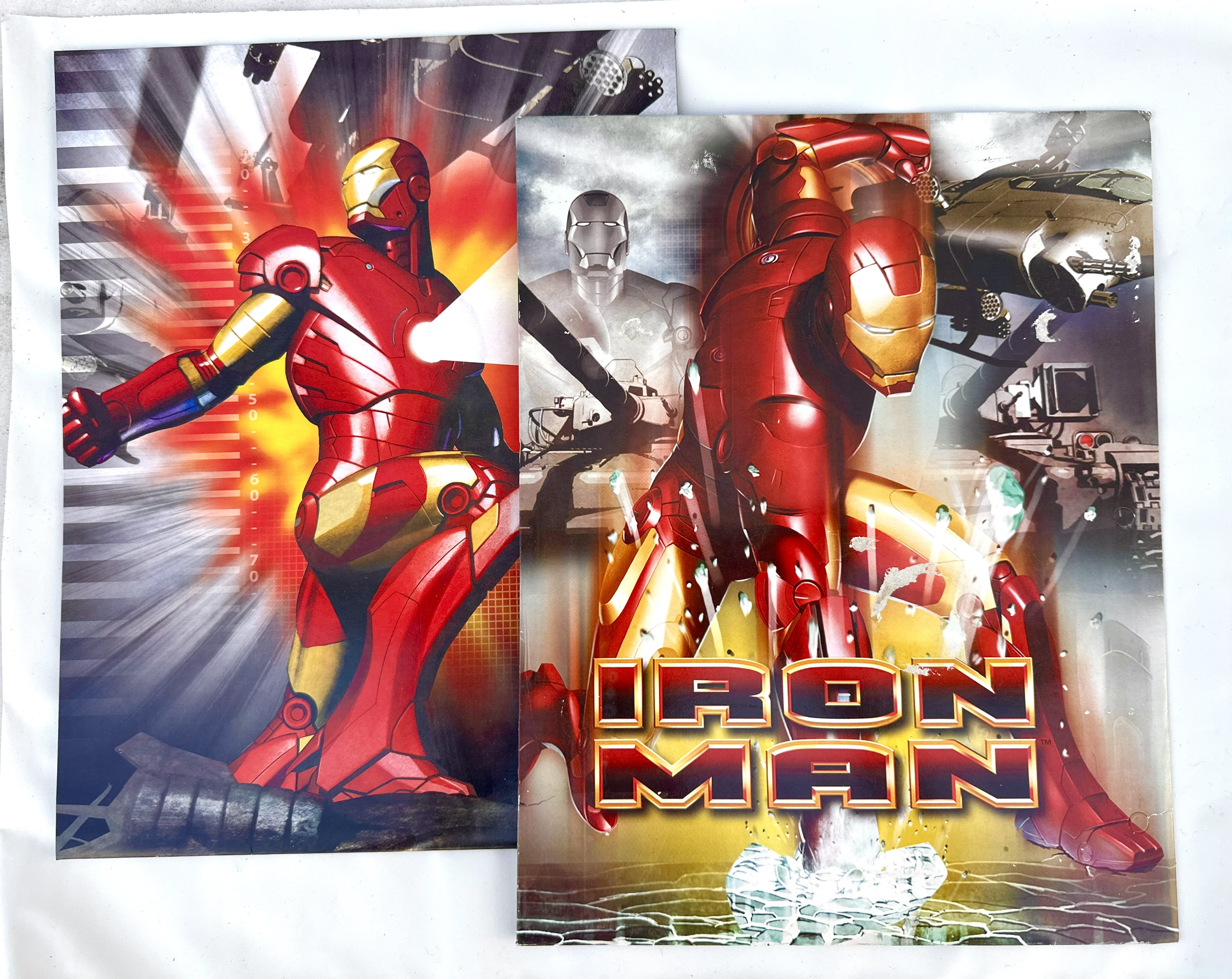 School Supplies Press Iron Man folders Superhero Homework Folders, Red ...