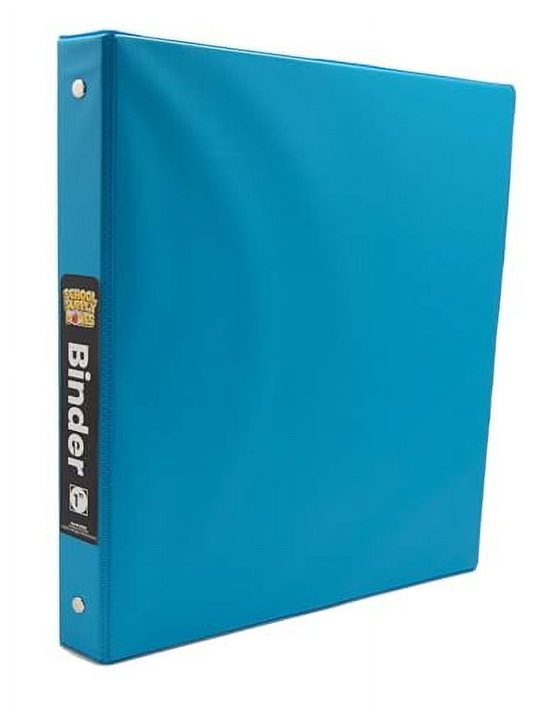 School Supply Boxes | 1" 3 Ring Binder with Pockets | 10 Pack | Blue ...