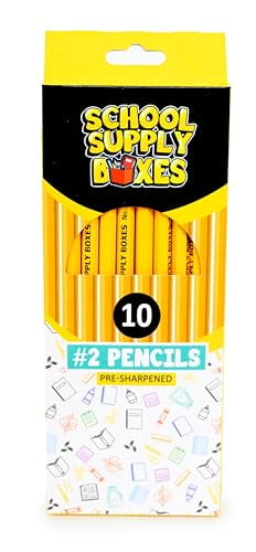 School Supply Boxes | 10 ct. Wooden Pencil Pack | 6 Packs | Pre ...