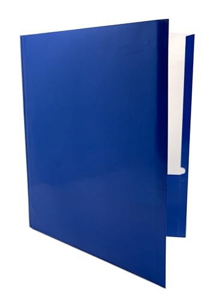 School Supply Boxes | (Blue) Three Prong, Two Pocket Folders | 50 Pack ...