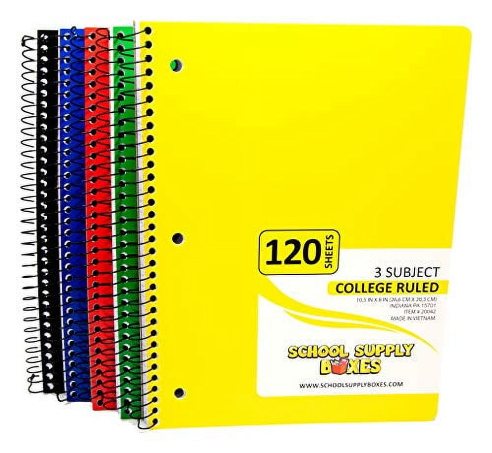 School Supply Boxes | (Color Varies - Blue, Black, Yellow, Red, or ...