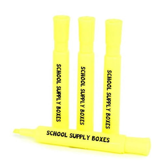 School Supply Boxes | Yellow Highlighters | 500 Pack | Bold Chisel Tip ...