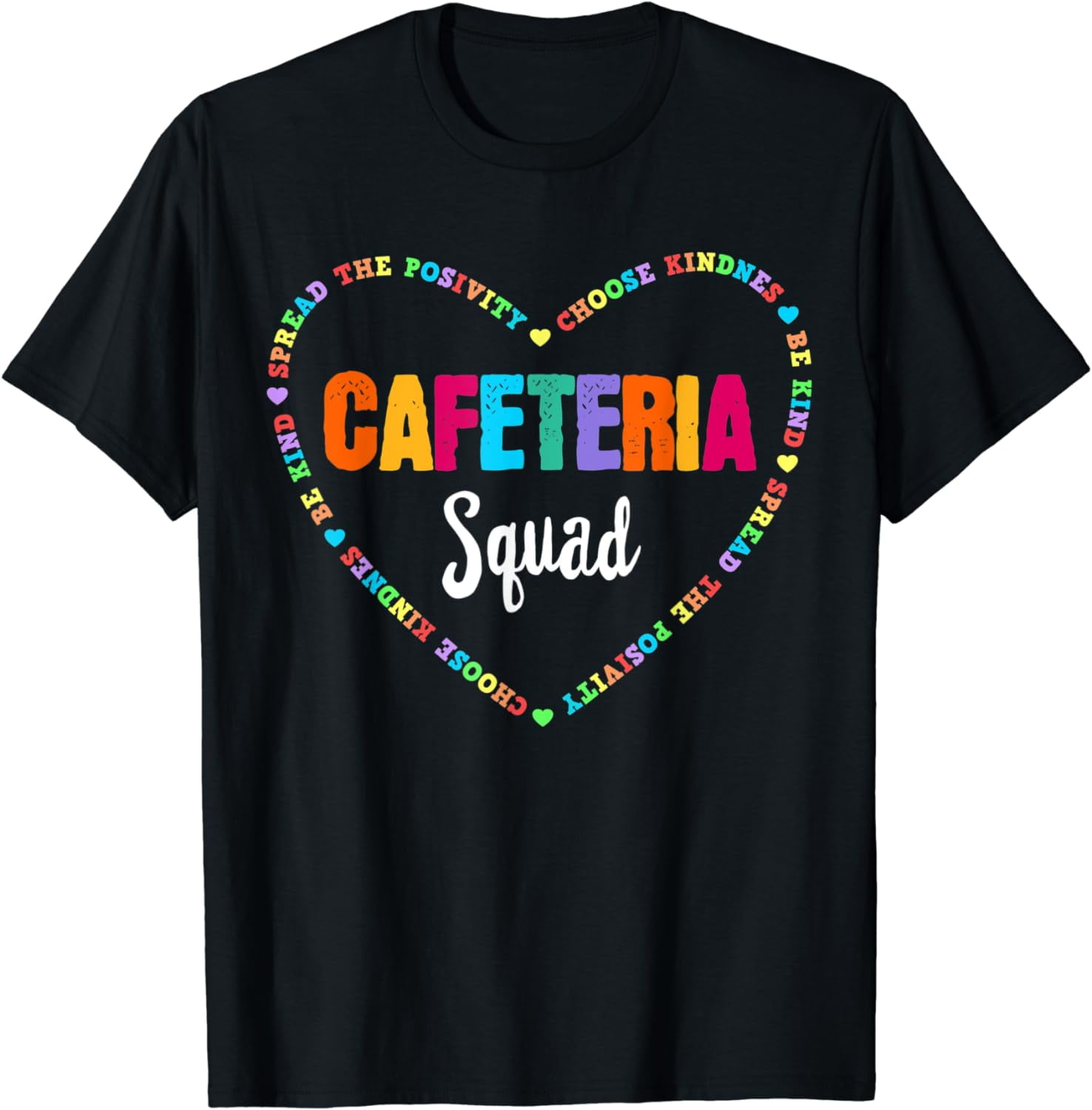 School Support Team Matching Cafeteria Squad Worker Crew T-Shirt ...
