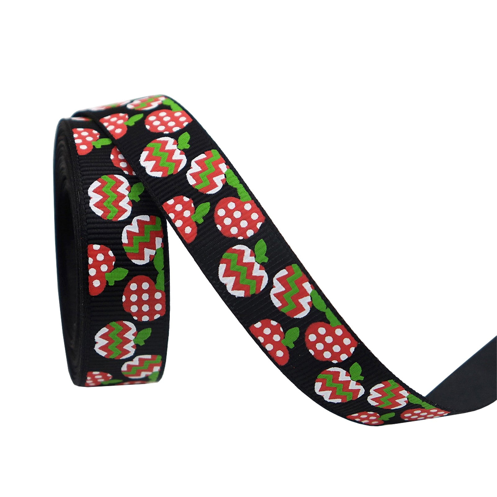 School-Themed Ribbon Set – 10 Rolls of Cute Abc, Bus & Pencil Printed ...