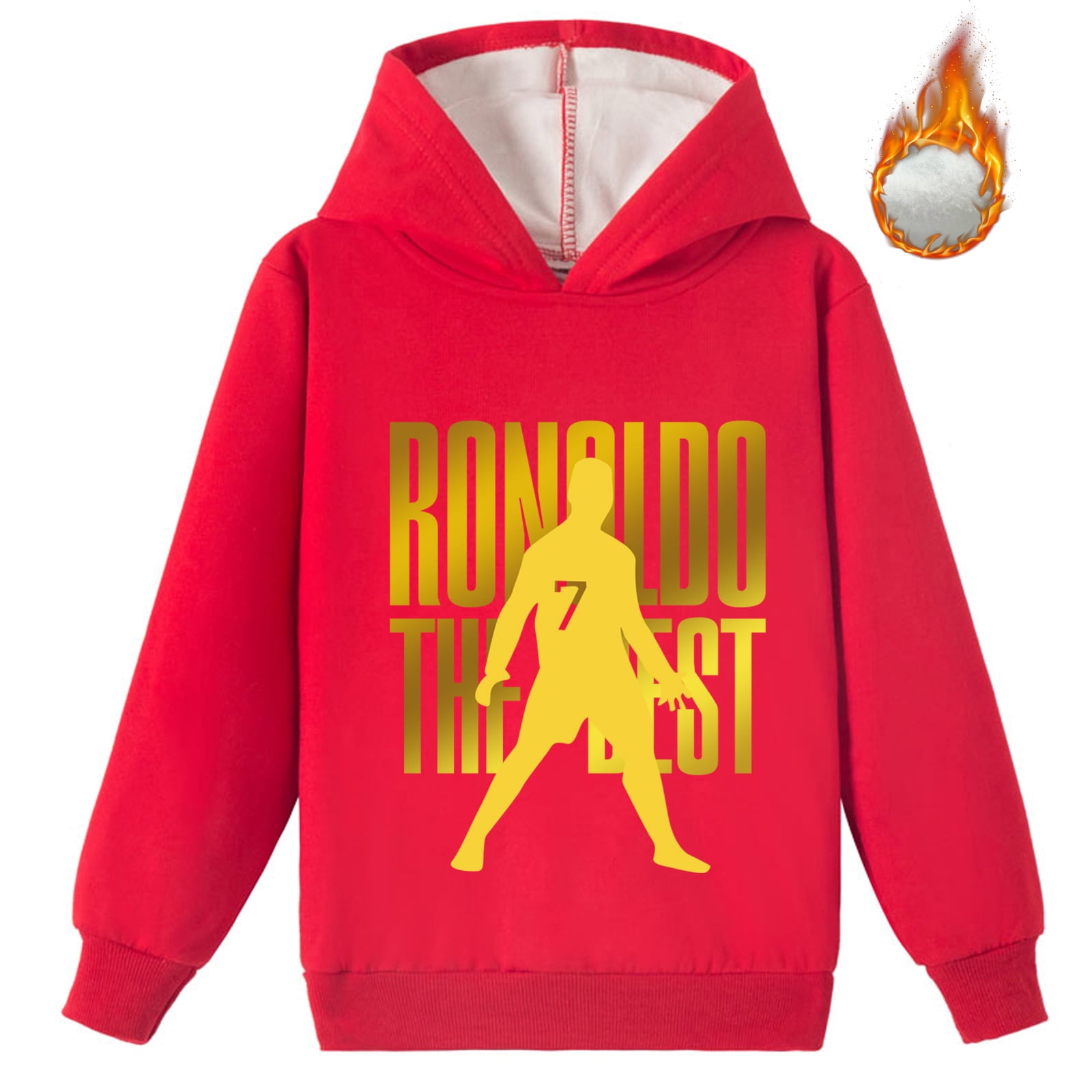 School Trend Hoodie Cristiano Ronaldo Brushed Fleece fits Winter ...