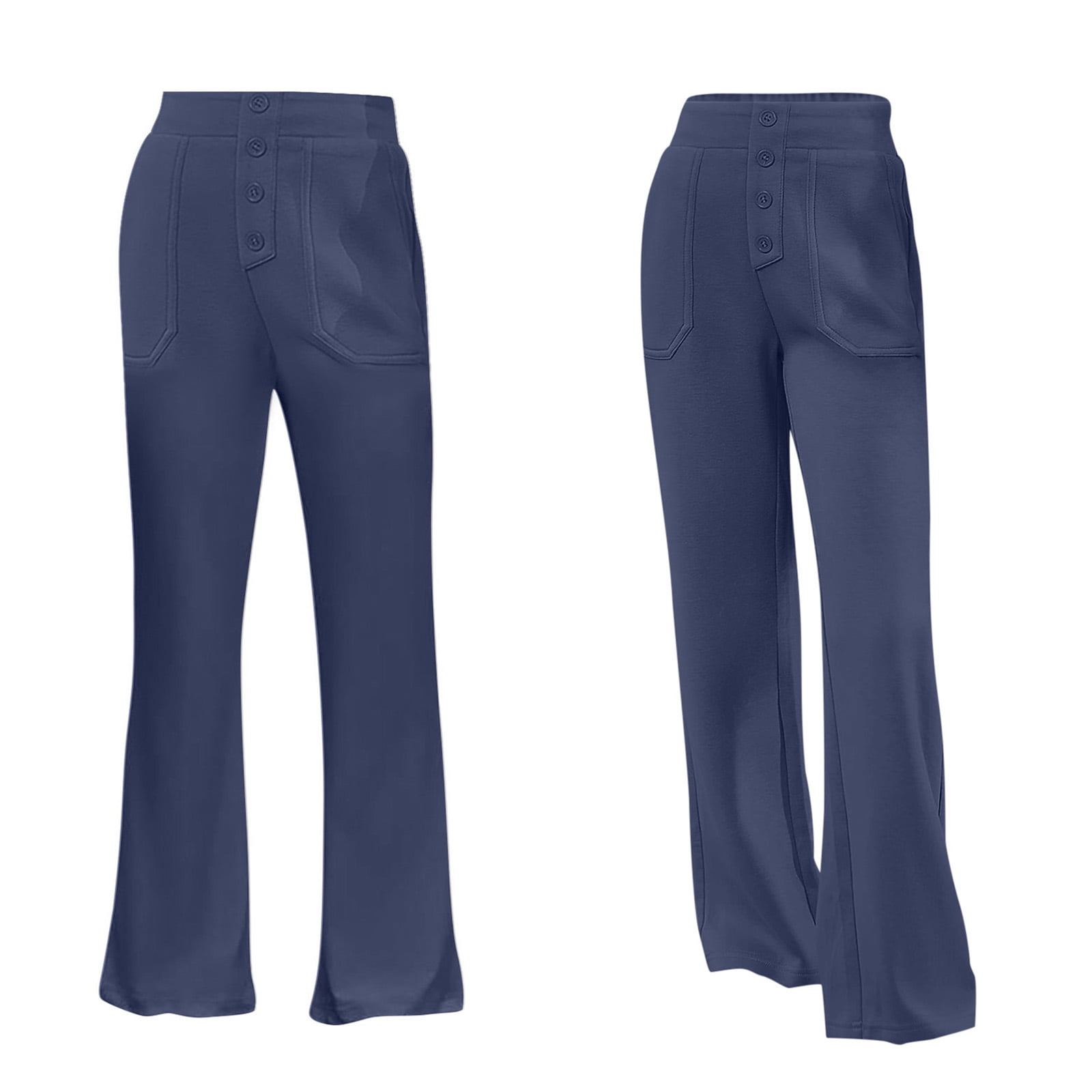 School Uniform for Girls Skinny Fit Stretch Pants with Pockets Flare ...