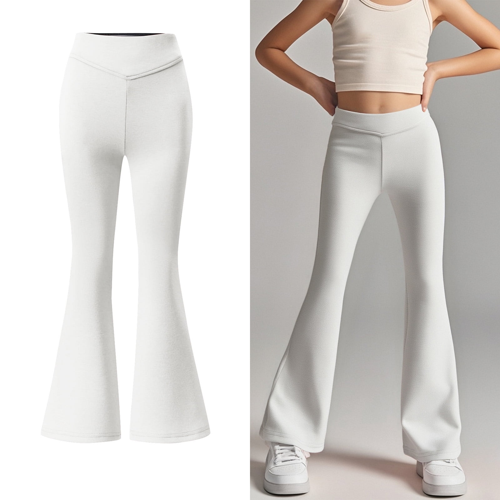 School Uniform for Girls Skinny Pants Kids Dress Pants with Pockets ...