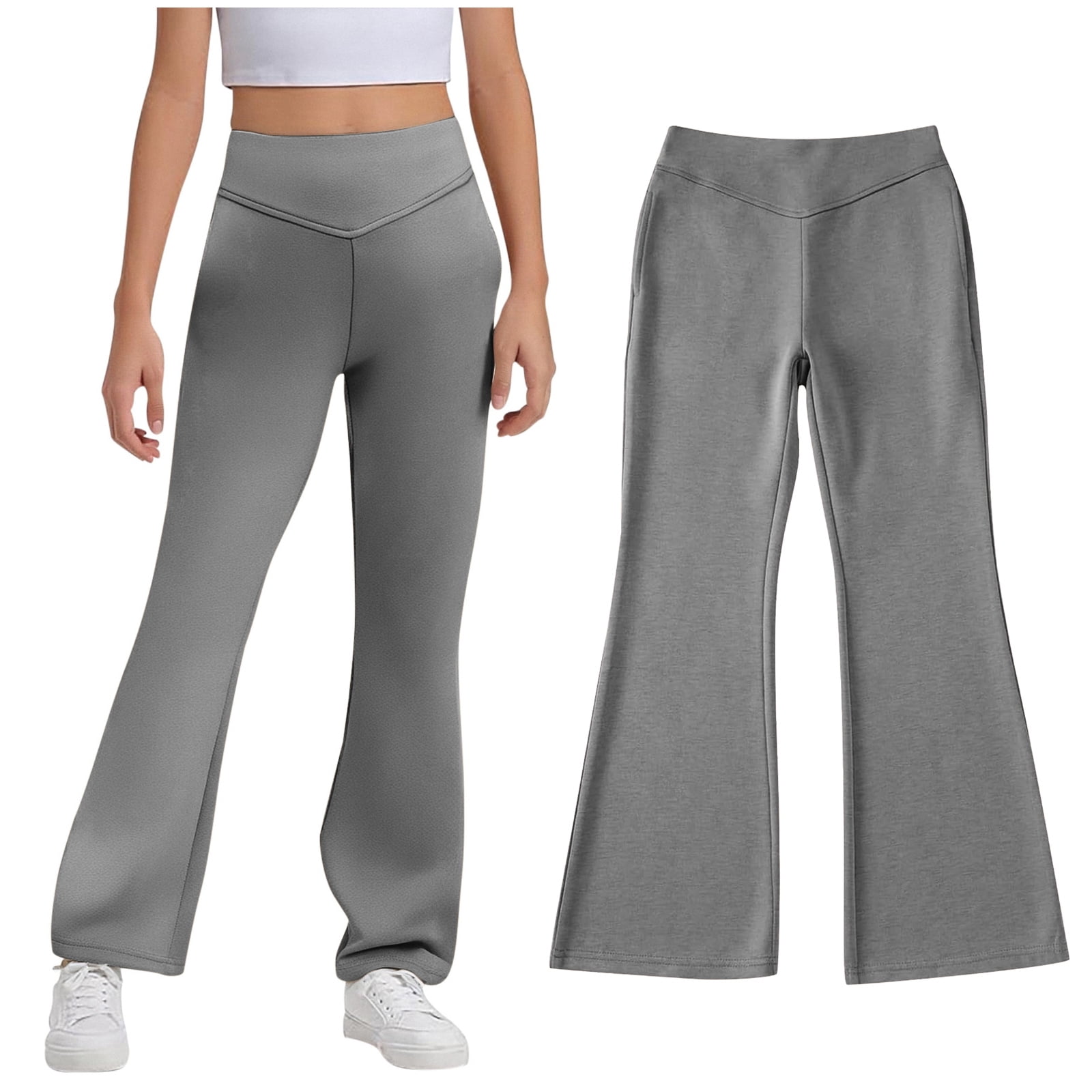 School Uniform Pants for Girls Skinny Pants Kids Dress Pants with ...