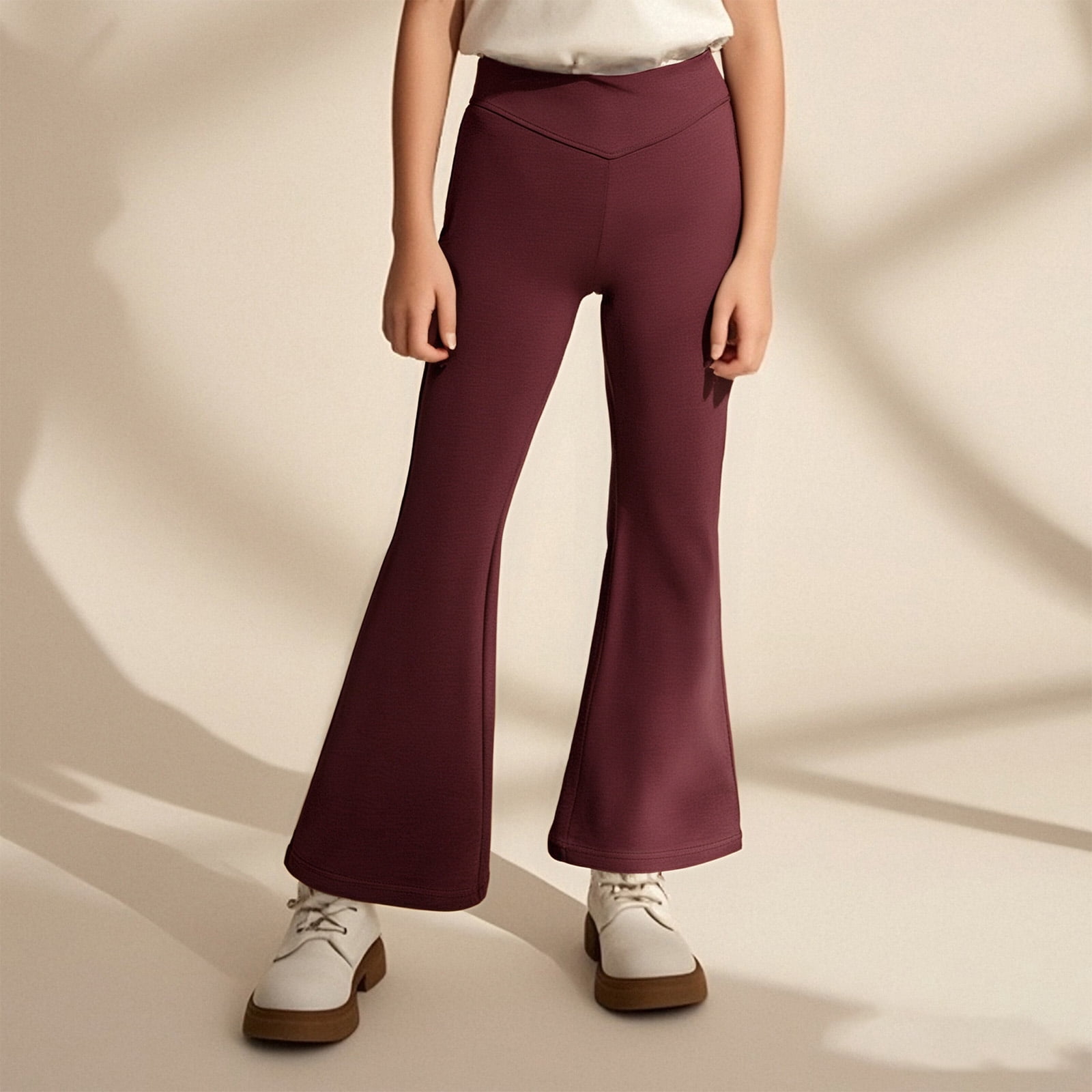 School Uniform Pants for Girls Skinny Pants Stretch Pants with Pockets ...