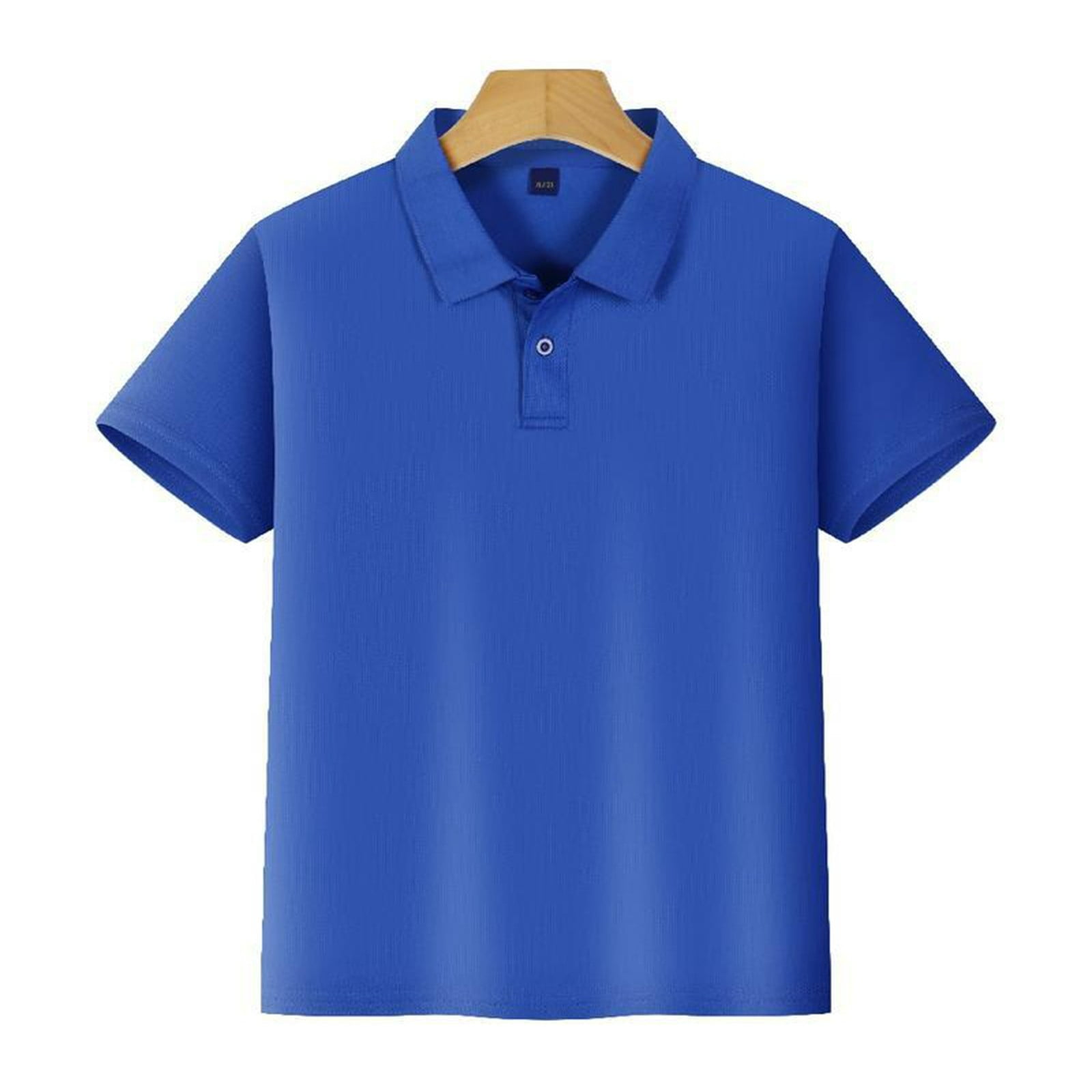 School Uniform Polo Shirts Moisture Wicking Performance Sport Polo Blue ...
