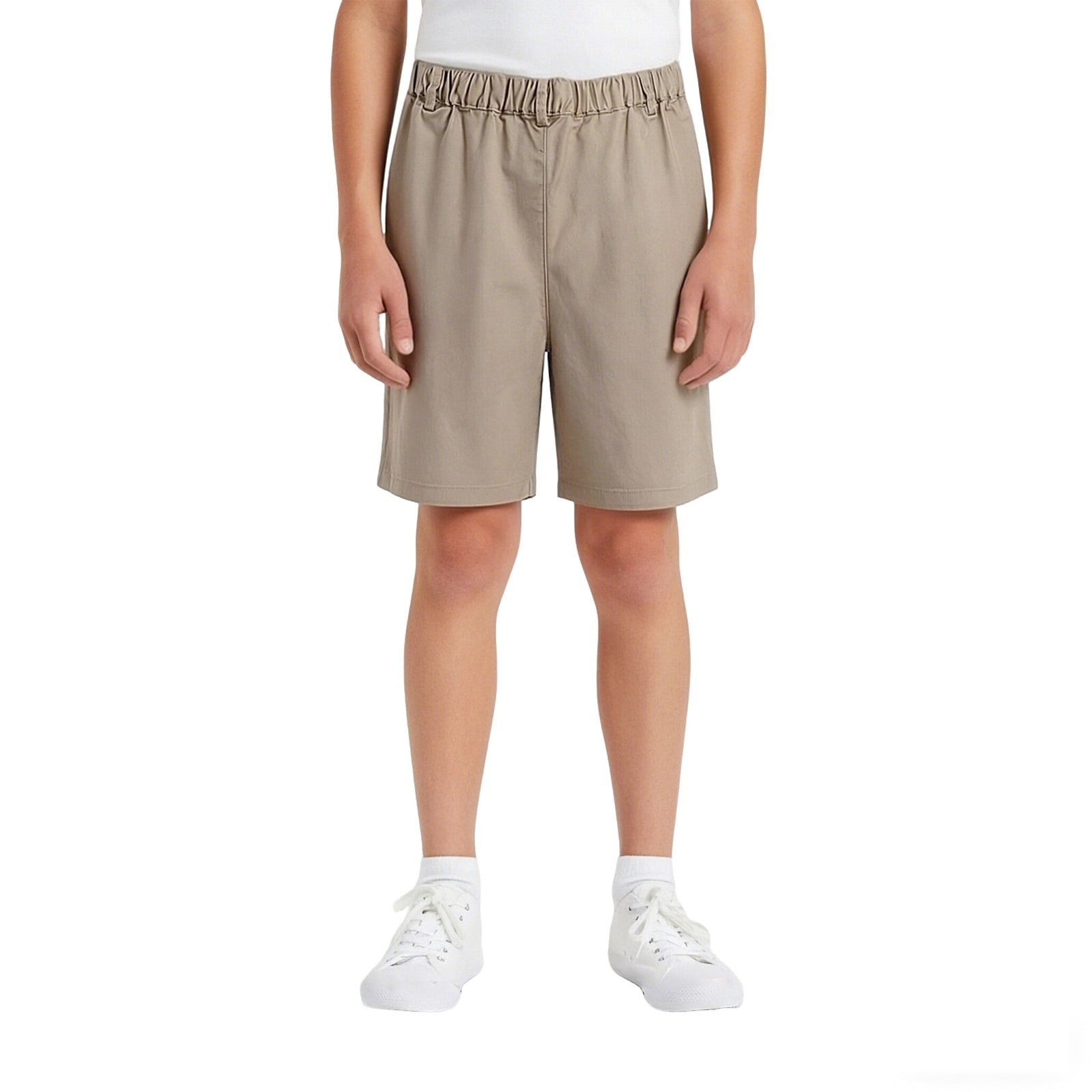 School Uniform for Girls with Pockets Straight Pants Pull On Boys Beige ...