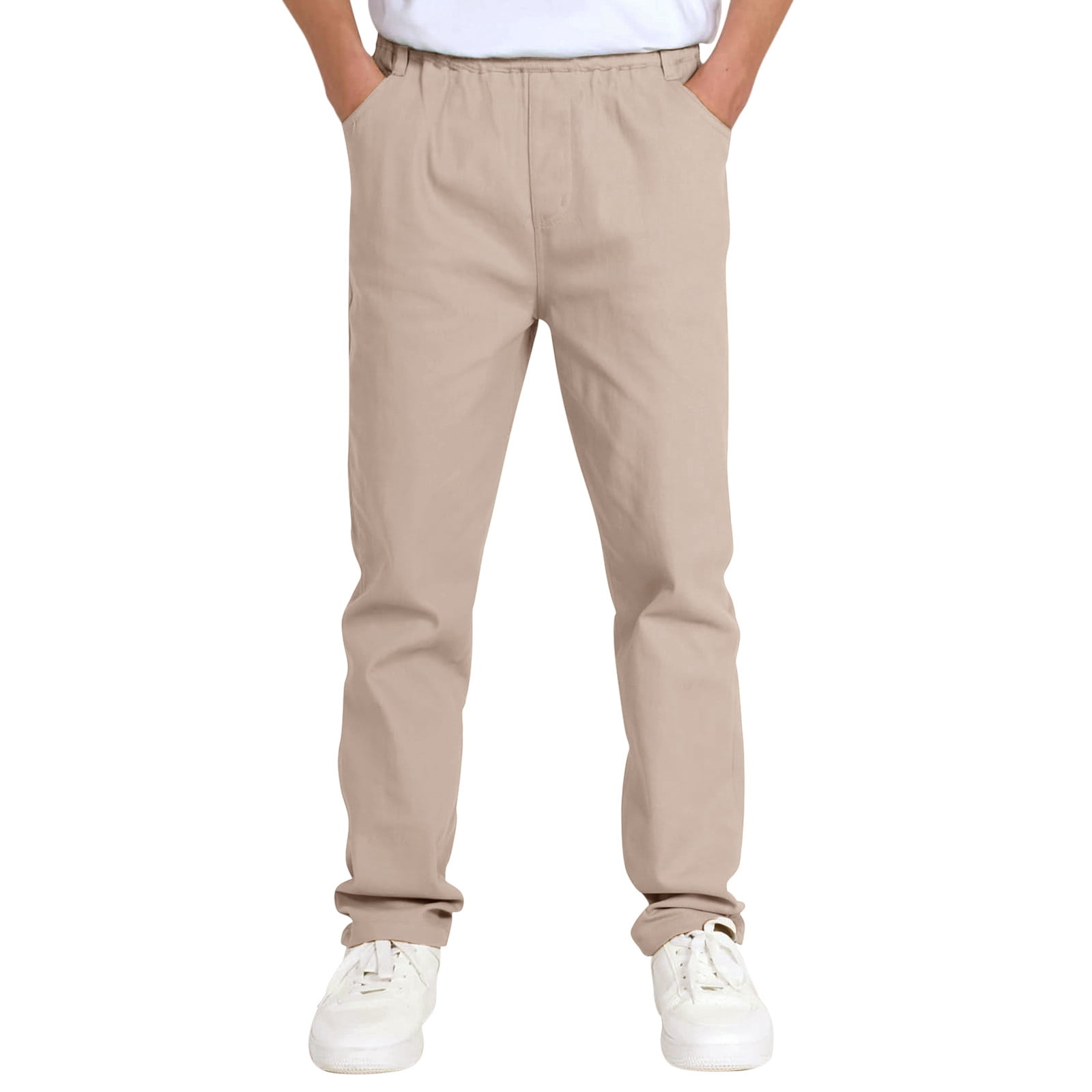 School Uniforms for Boys Pull On Chino Pants with Pockets Straight ...