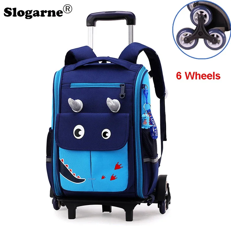 School Wheeled Backpack School Trolley Bags With Wheels School Rolling ...