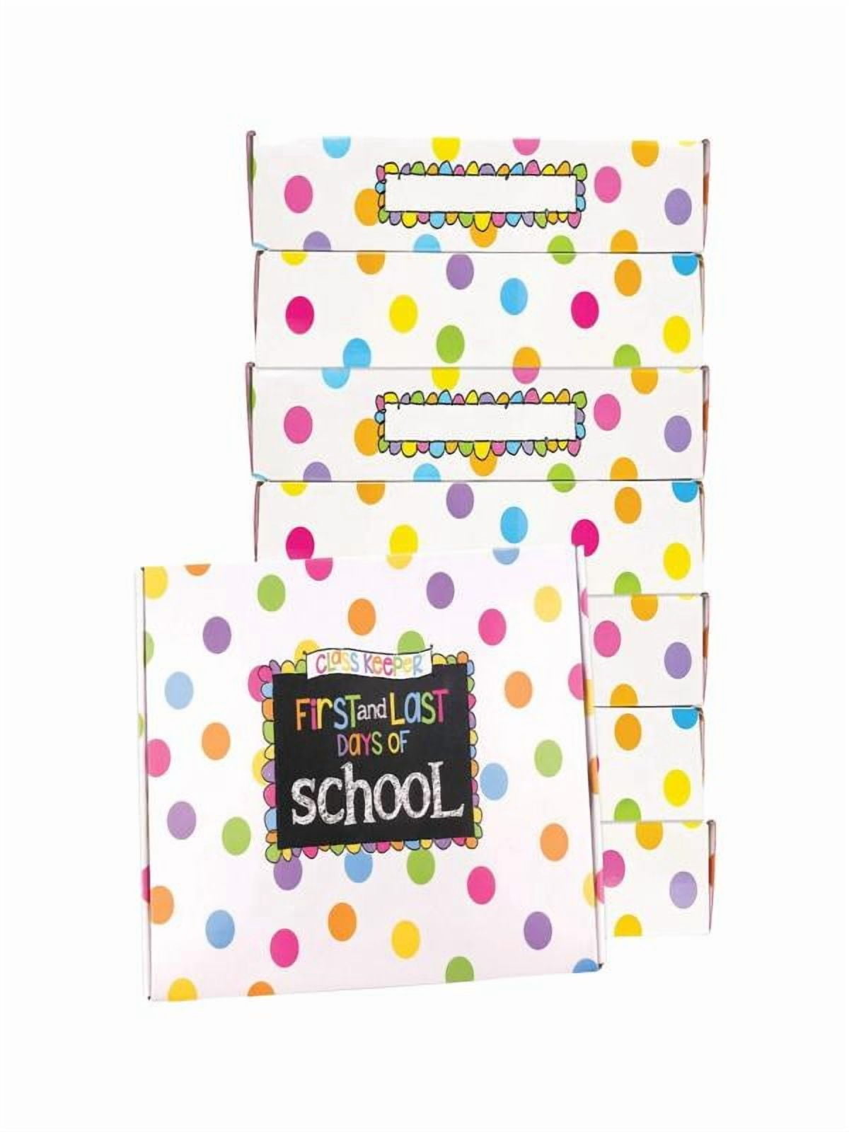 School Years Memory Keepsake Book - Colorful Patterned Scrapbook with ...