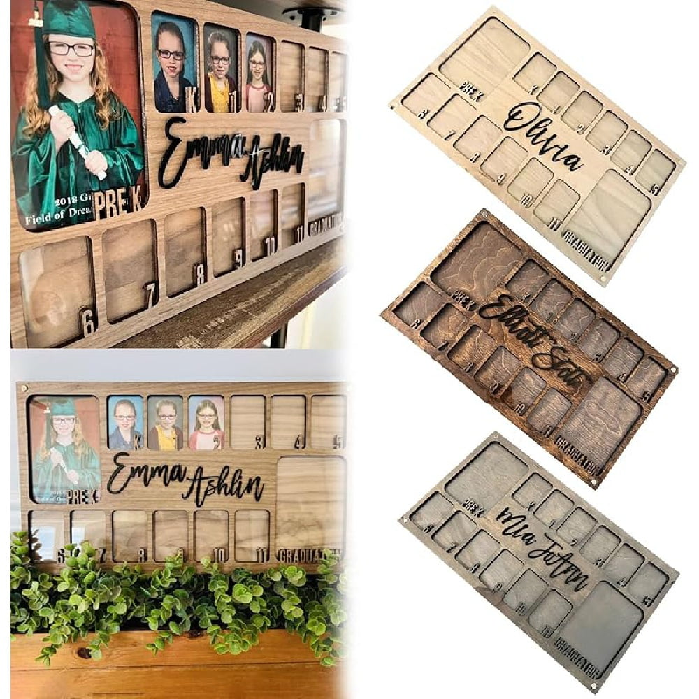 School Years Picture Frame K-12, School Picture Frame Pre-K to 12 ...