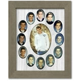 School Years Picture Frame - Oval Collage - Holds 2x3 Wallet Photos - K ...