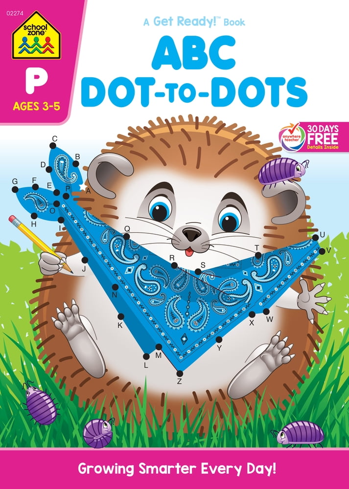 Pre-Owned School Zone ABC Dot-To-Dots Workbook (Paperback) 1589473477 ...