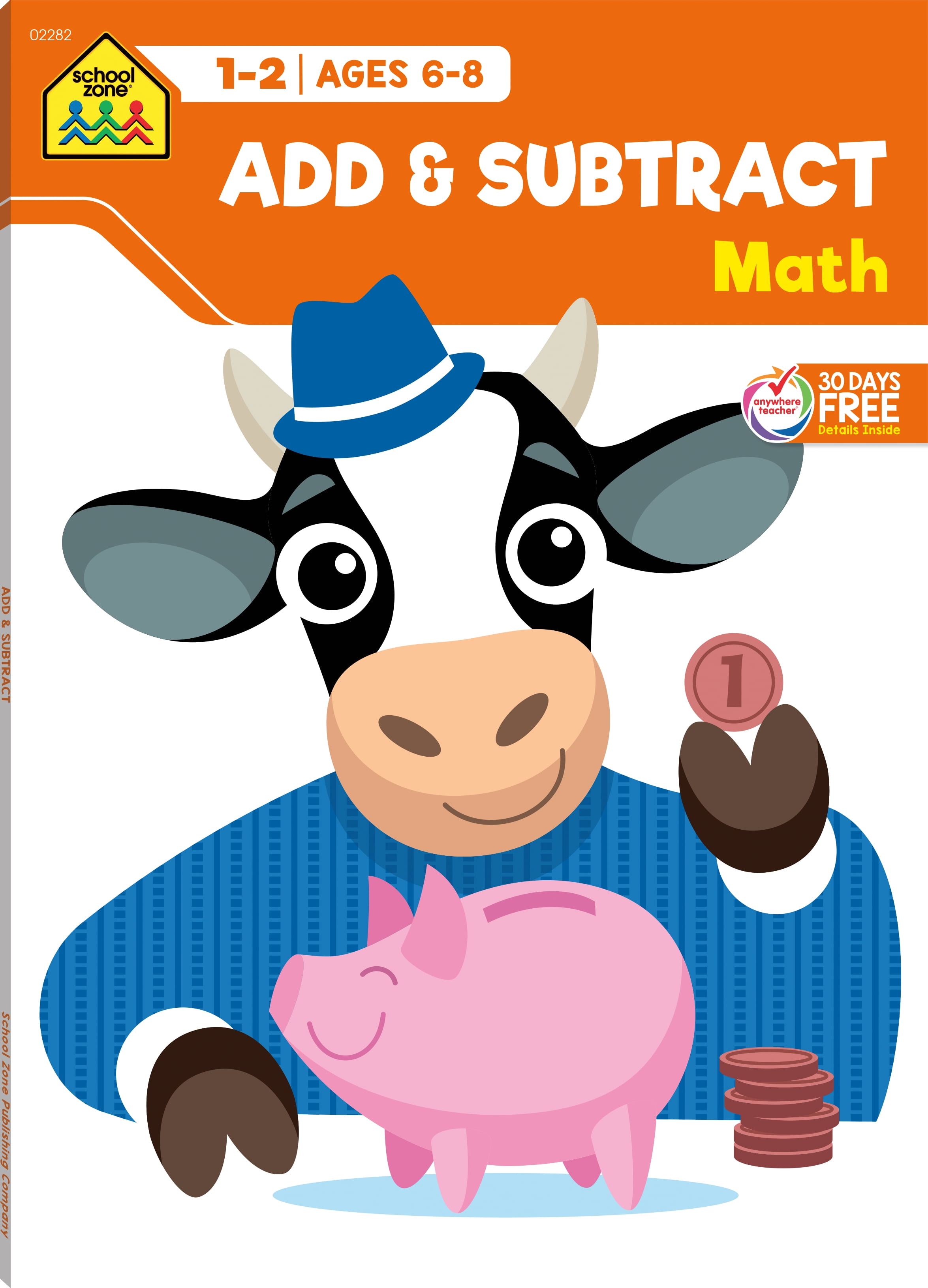 School Zone Add & Subtract Math Workbook (Walmart Exclusive) - Walmart.com