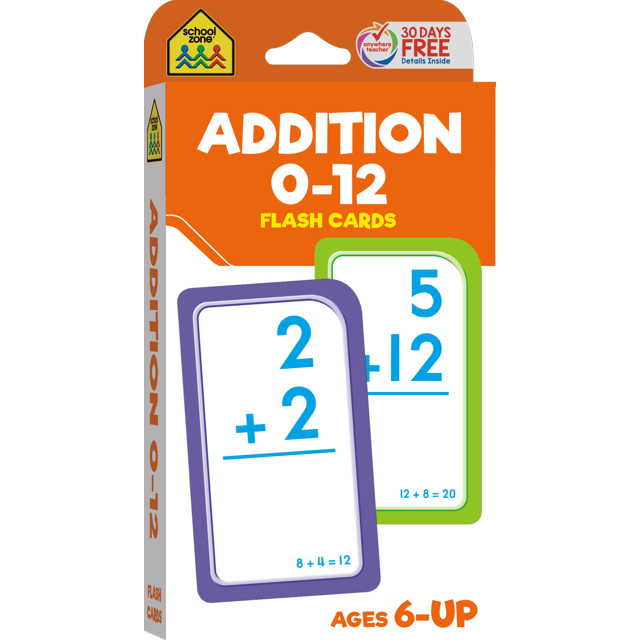 School Zone Addition 0-12 Flash Cards (Walmart Exclusive) - Walmart.com