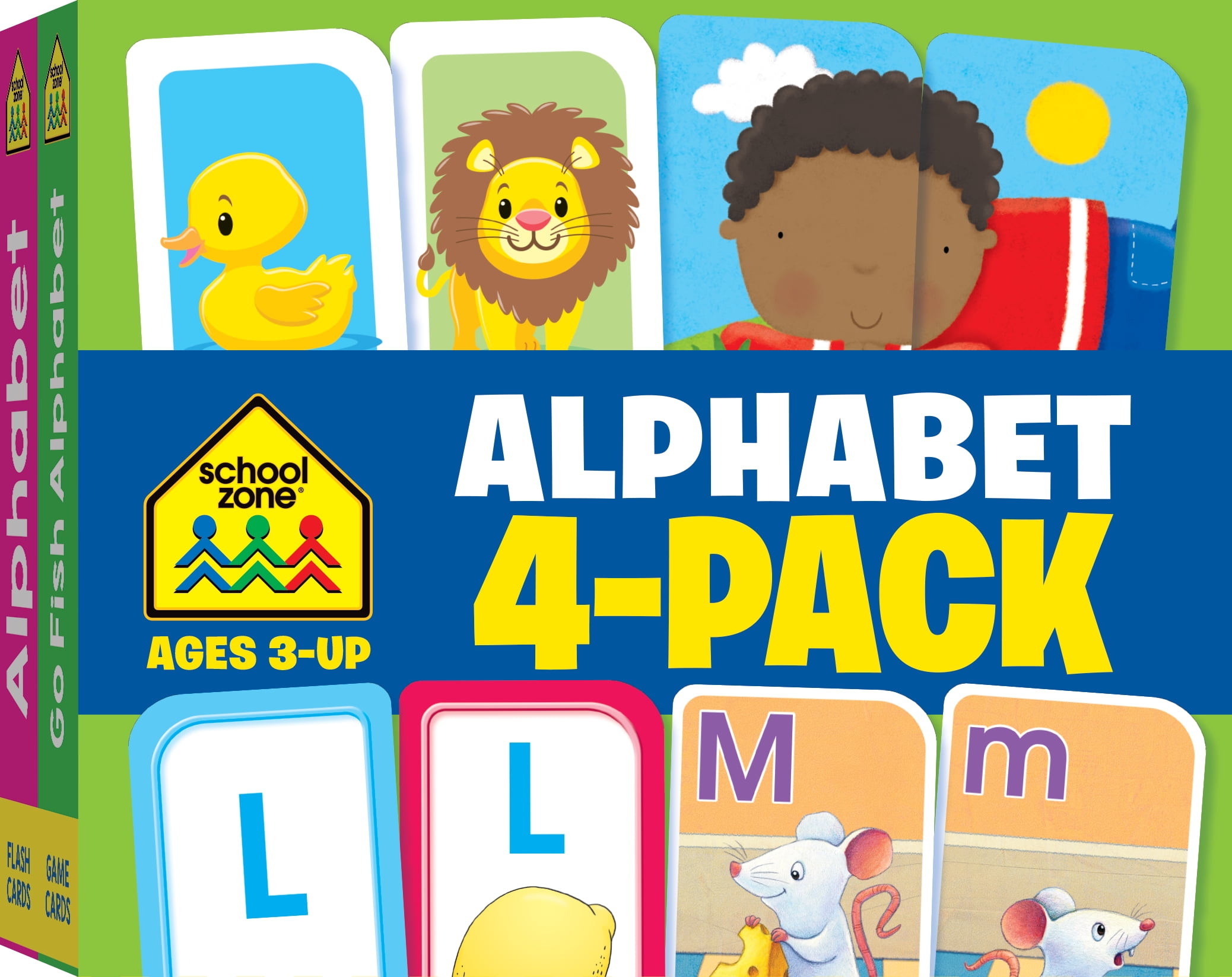 School Zone Alphabet 4-Pack Flash Cards - Walmart.com