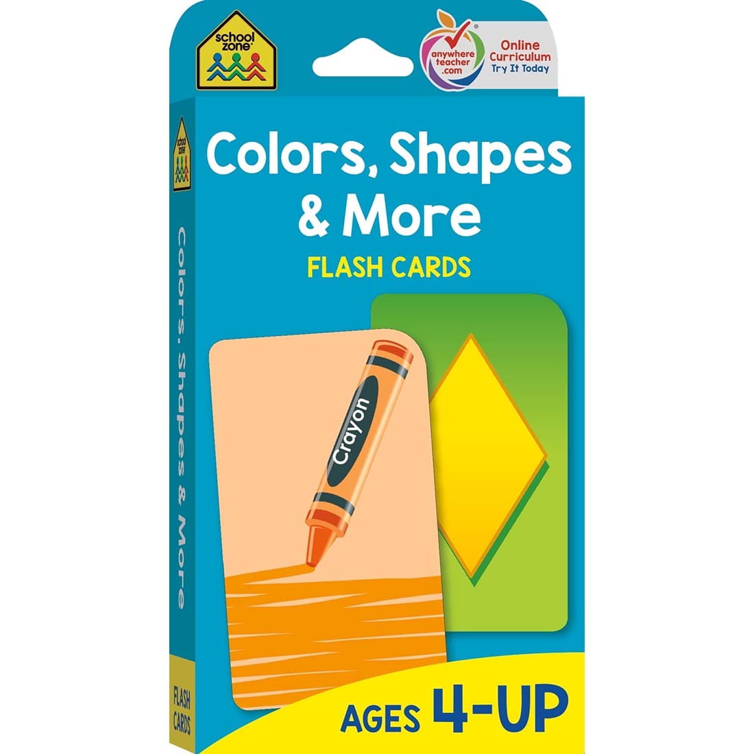 School Zone Colors, Shapes & More Flash Cards - Walmart.com