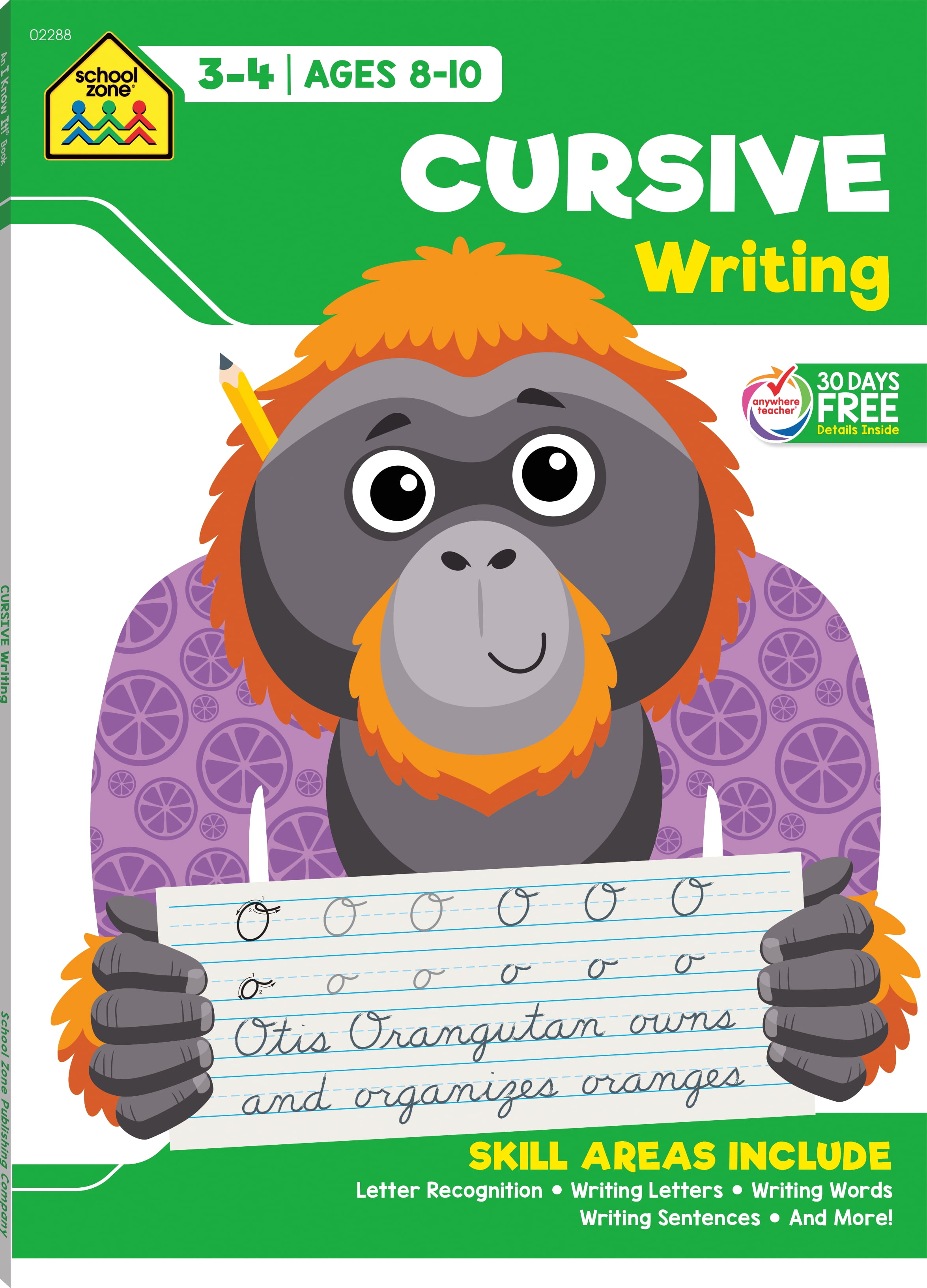 School Zone Cursive Writing Workbook (Walmart Exclusive) - Walmart.com