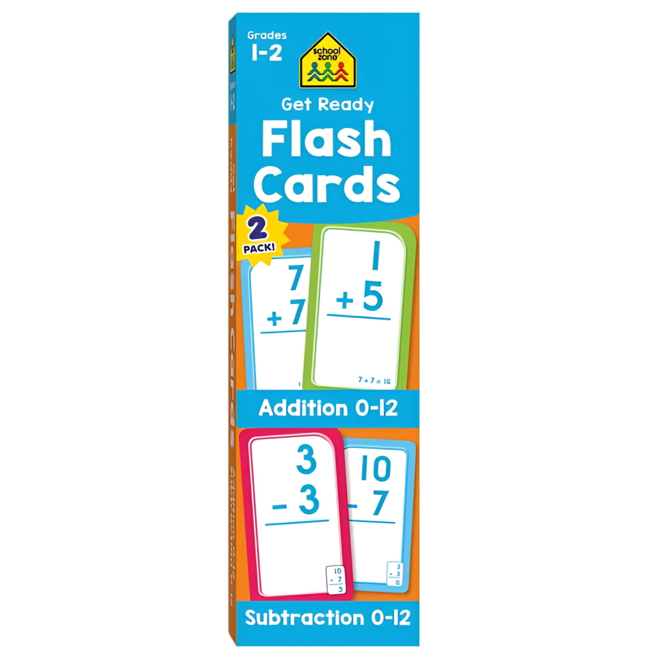 School Zone Get Ready Addition & Subtraction 2-Pack Flash Cards ...