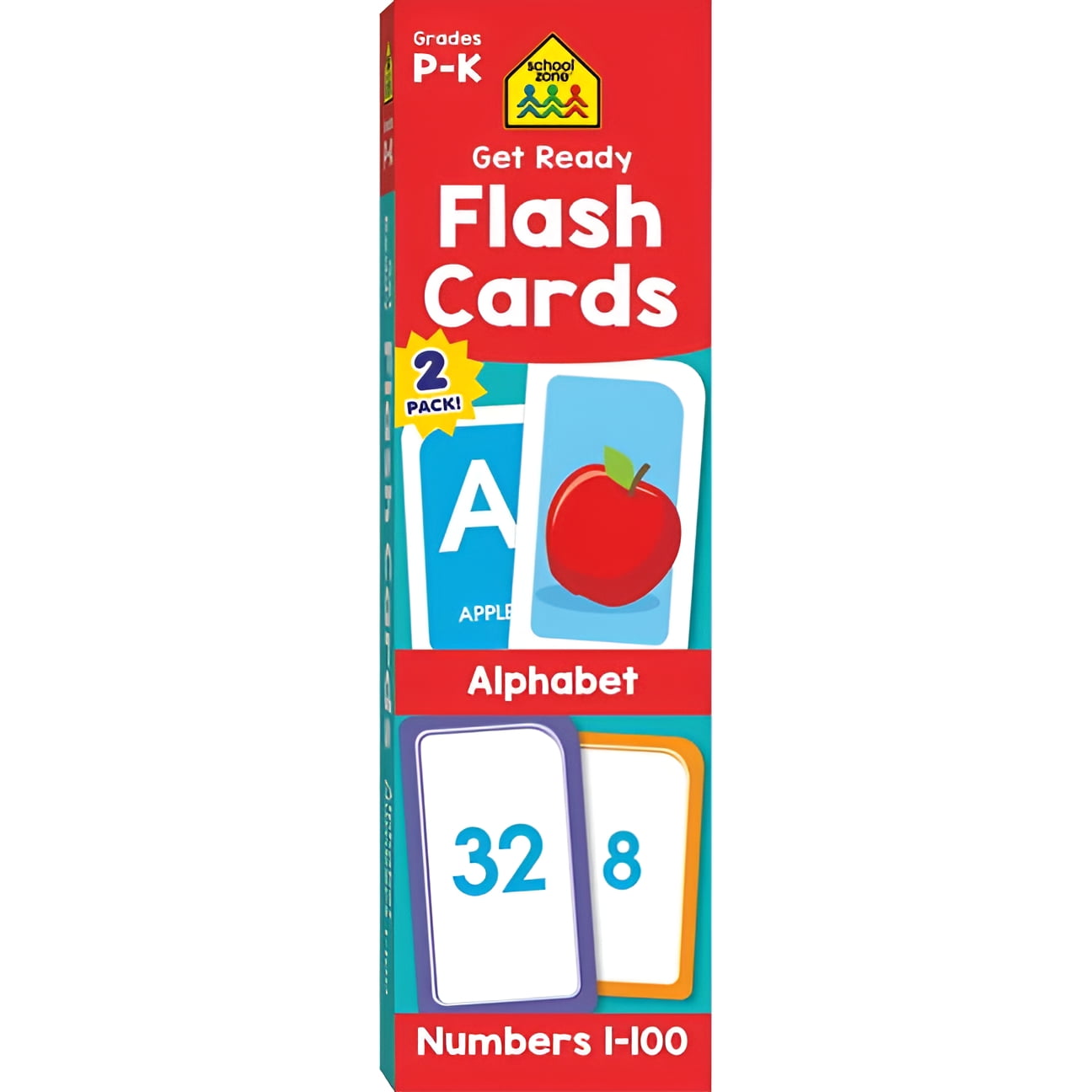 School Zone Get Ready Alphabet & Numbers 2-Pack Flash Cards - Walmart.com