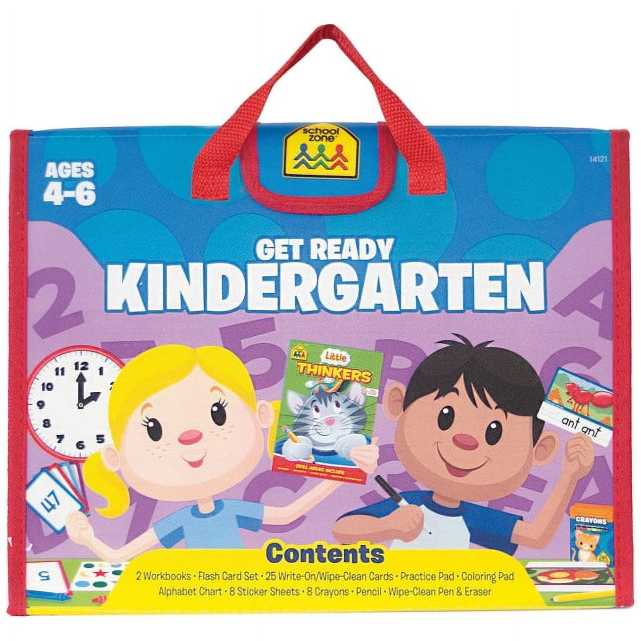School Zone Get Ready Kindergarten Learning Playset, (Paperback ...