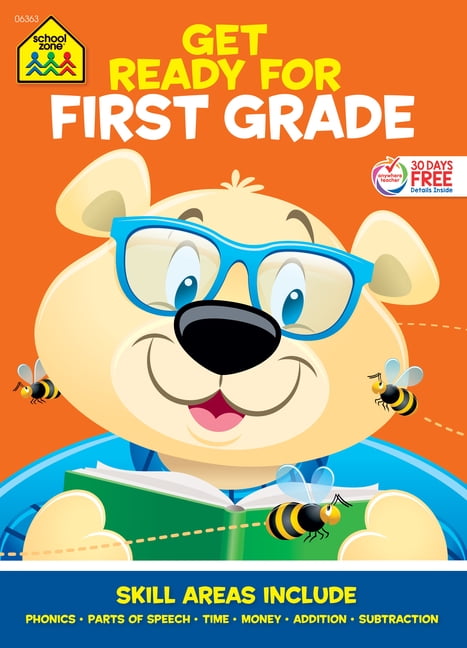 School Zone, First Grade Workbook, 256 pages, Educational Activities ...