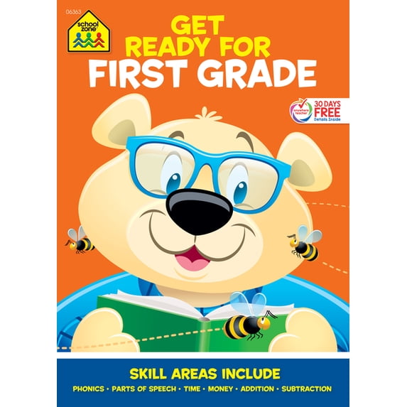 School Zone, First Grade Workbook, 256 pages, Educational Activities ...