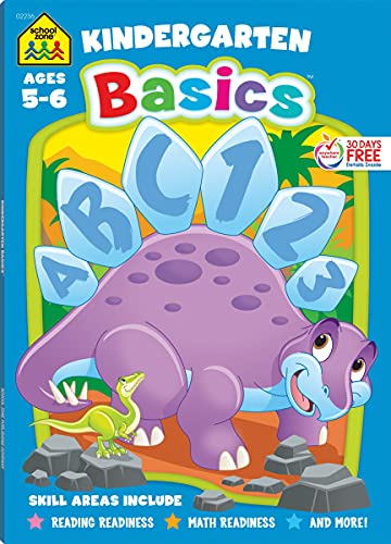 Pre-Owned School Zone Kindergarten Basics 64-Page Workbook (Paperback ...