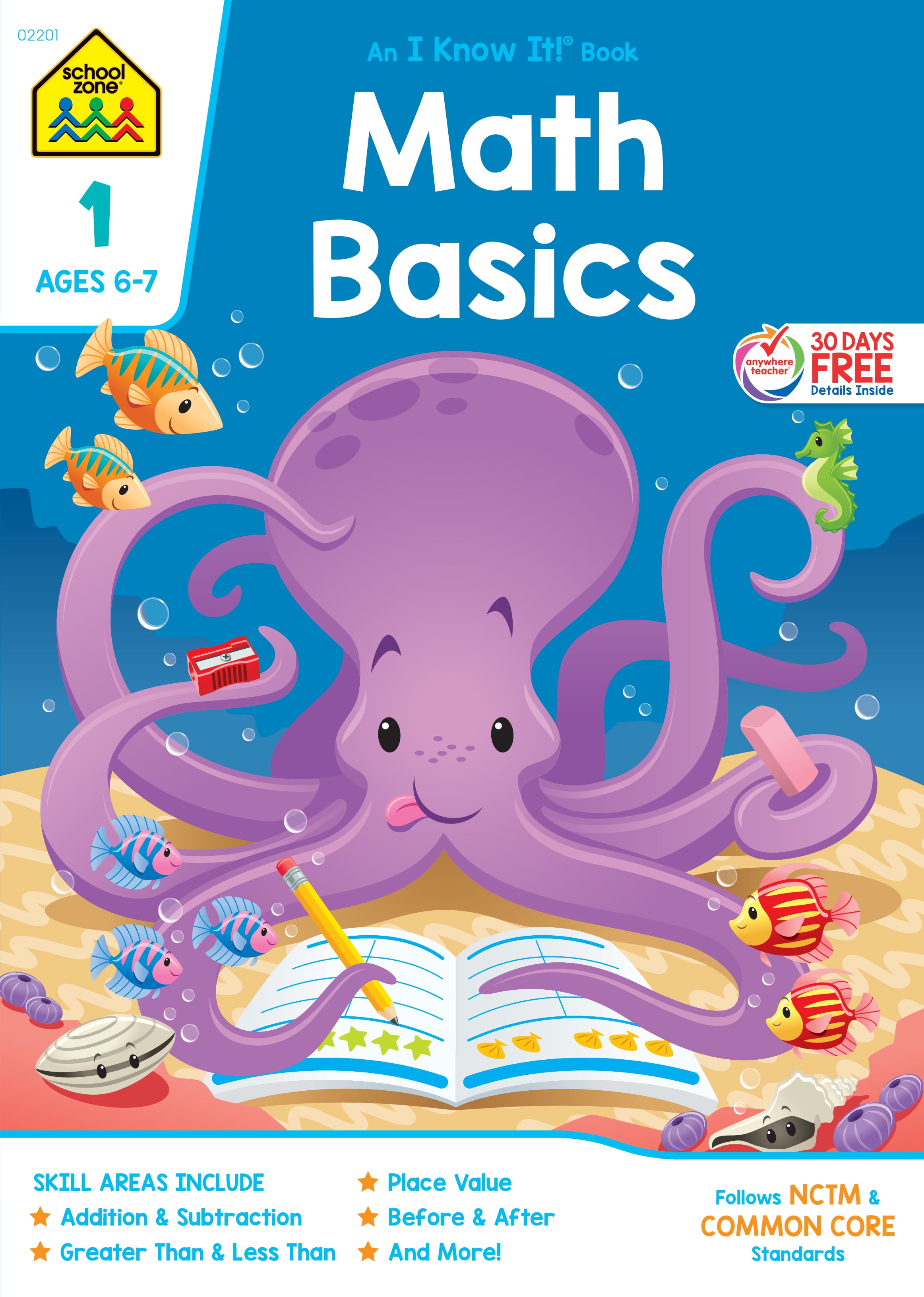 School Zone Math Basics Workbook - Grade 1 - Walmart.com